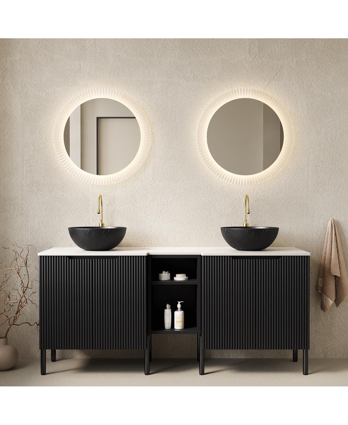 Click here for Sillysis 60 Inch Bathroom Vanity with Double Vesse... prices