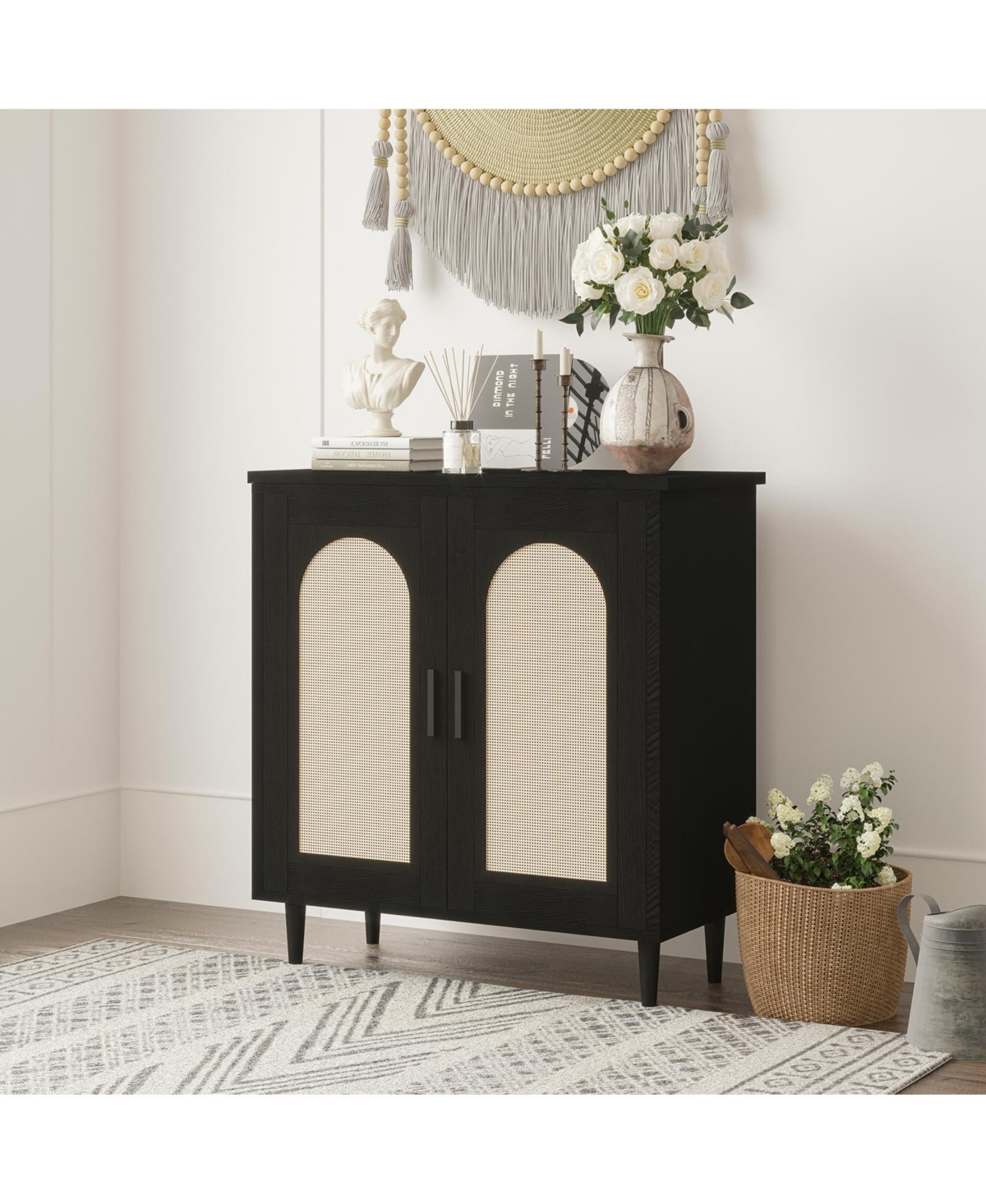 Click here for homfan Compact Rattan Buffet Sideboard Cabinet Sin... prices