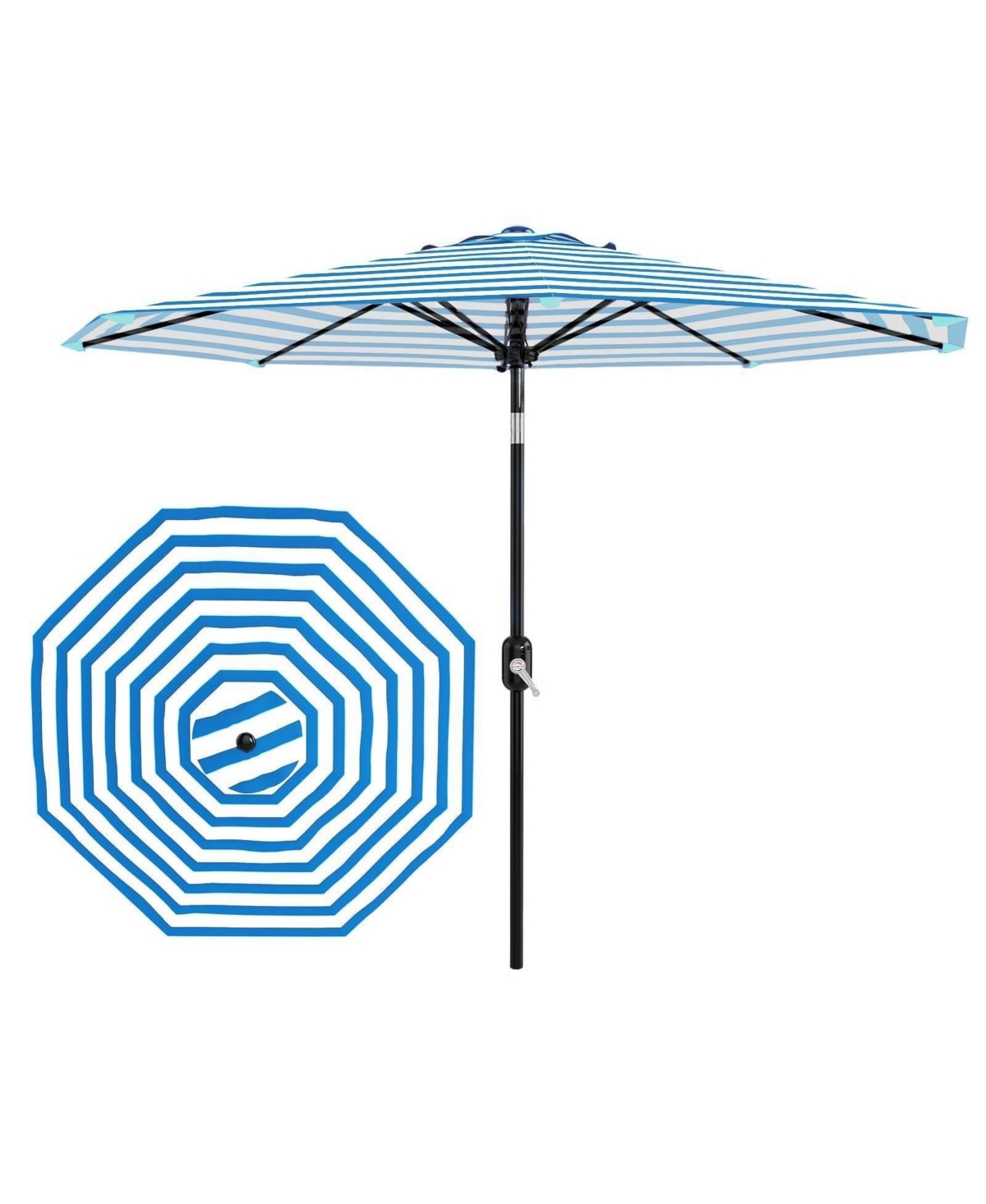 Click here for homfan 9Feet Outdoor Patio Umbrella  Windproof And... prices