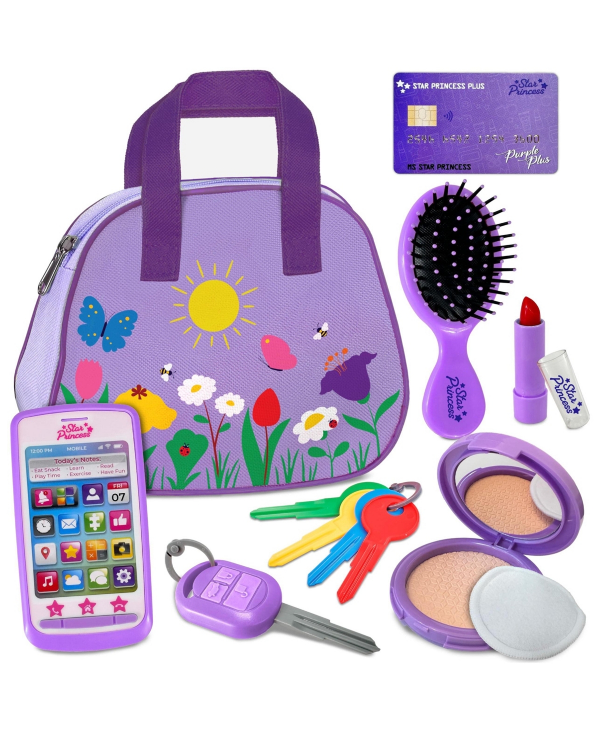 Click here for Gnuadz Toddler Play Purse with Pretend Makeup Keys... prices