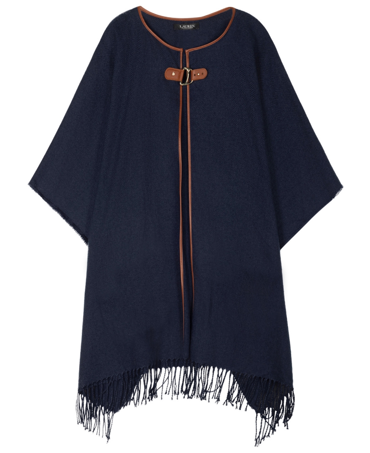 Click here for Lauren Ralph Lauren Equestrian Buckle Ruana - Navy prices