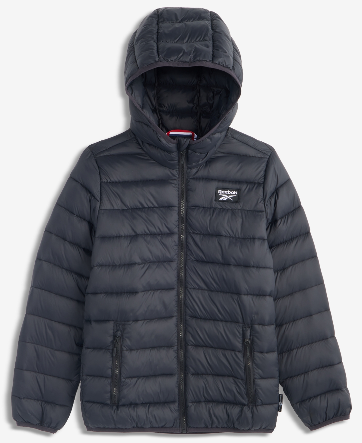 Click here for Reebok Big Boys Xs-xl Hooded Packable Jacket - Bla... prices