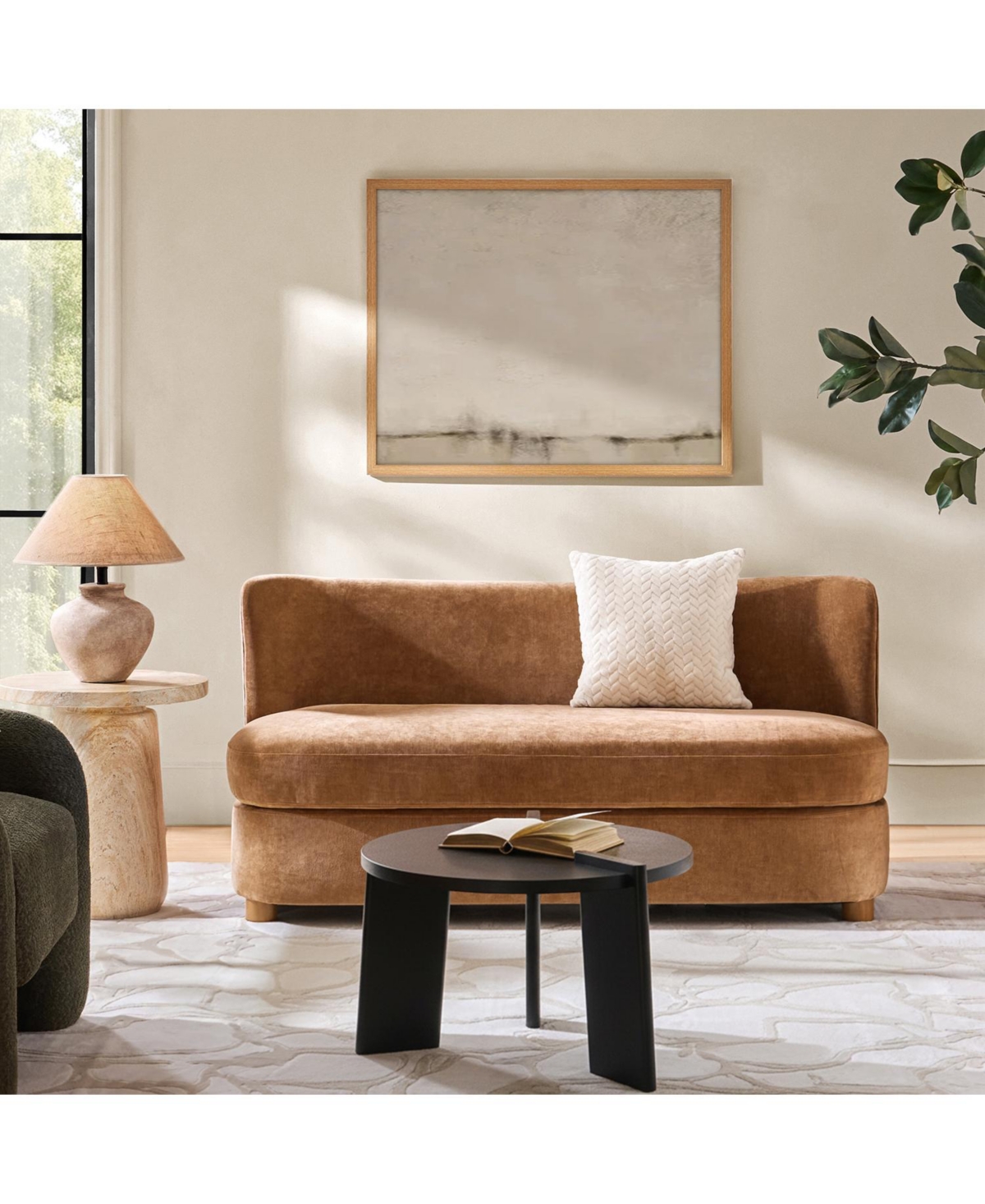 Click here for Hulala Home Pearce 63 Modern Upholstered Boucle Cu... prices