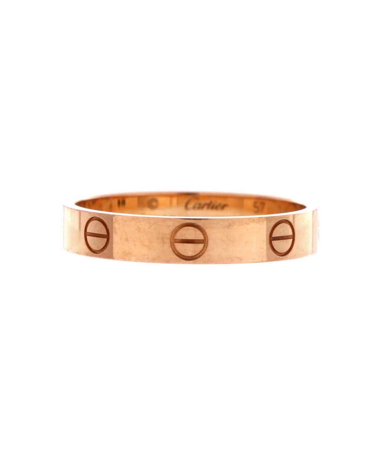 Click here for Pre-Owned Cartier Love Wedding Band Ring - 18k ros... prices