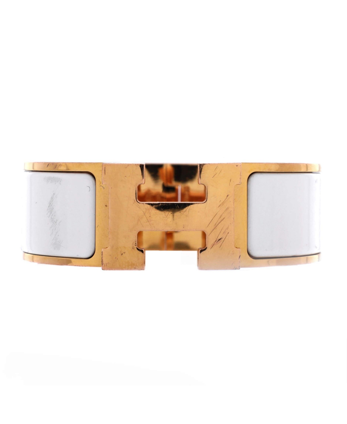 Click here for Pre-Owned HERMES Clic Clac H Bracelet - Enamel  me... prices