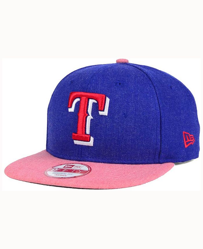 New Era Texas Rangers Heather 2Tone Snapback Cap - Macy's