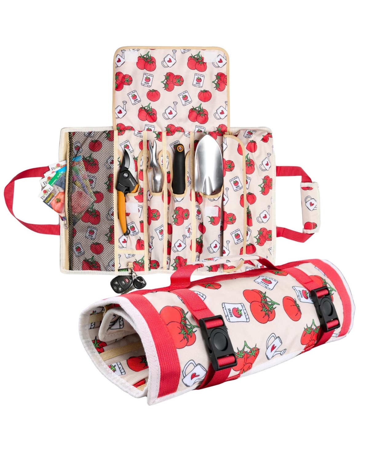 Click here for Xdovet Garden Tool Bag Roll-up Holder Tomato Print... prices