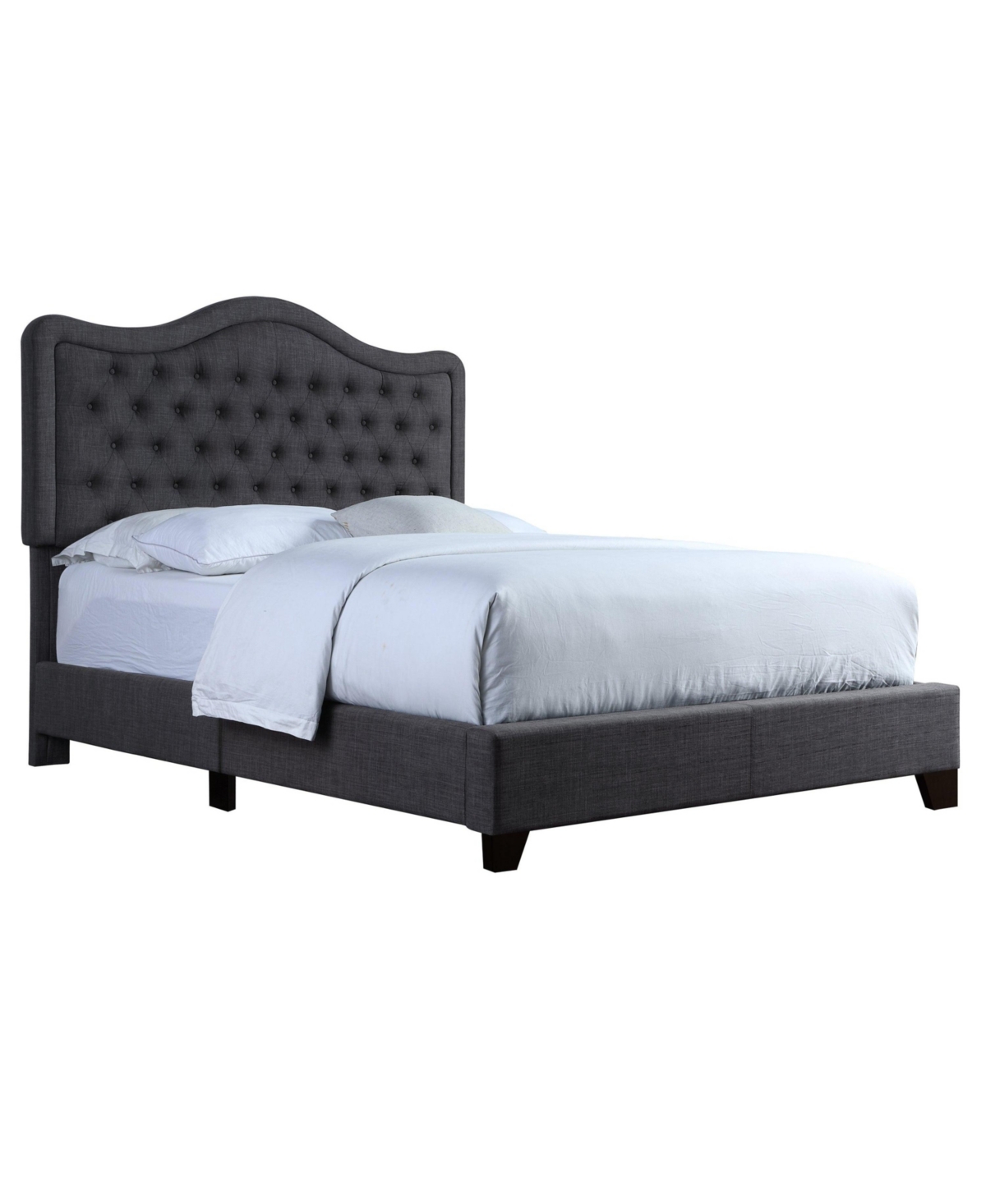 Click here for Boyel Living Modern Upholstered Bed Frame with Cur... prices