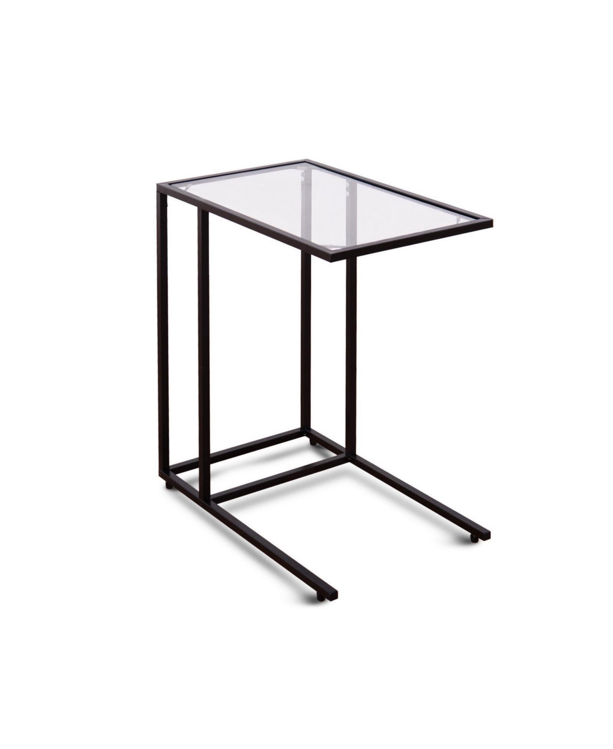 Click here for Gouun Sofa End Table Side Table with Glass Top - B... prices