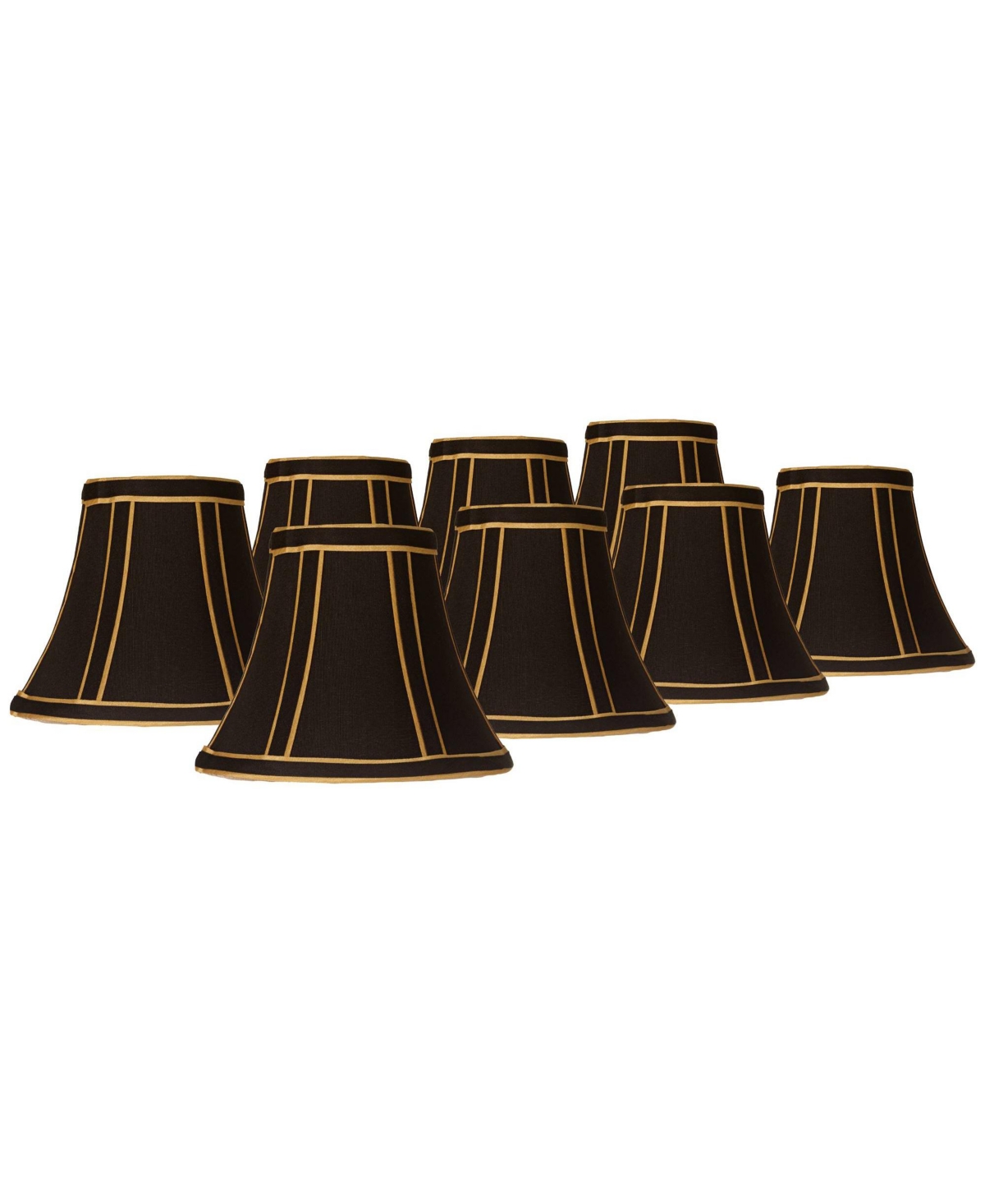 Click here for Springcrest Set of 8 Empire Lamp Shades Trim Small... prices