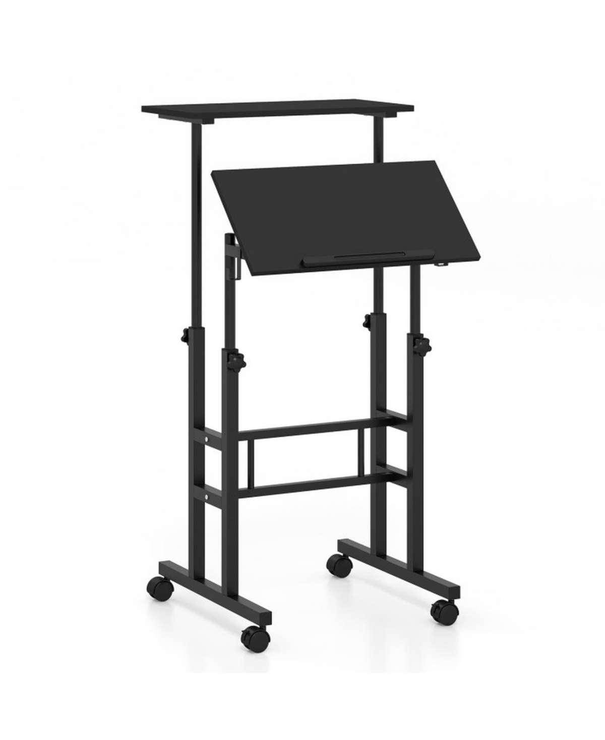 Click here for Gouun Rolling Standing Desk with Split-Level Table... prices