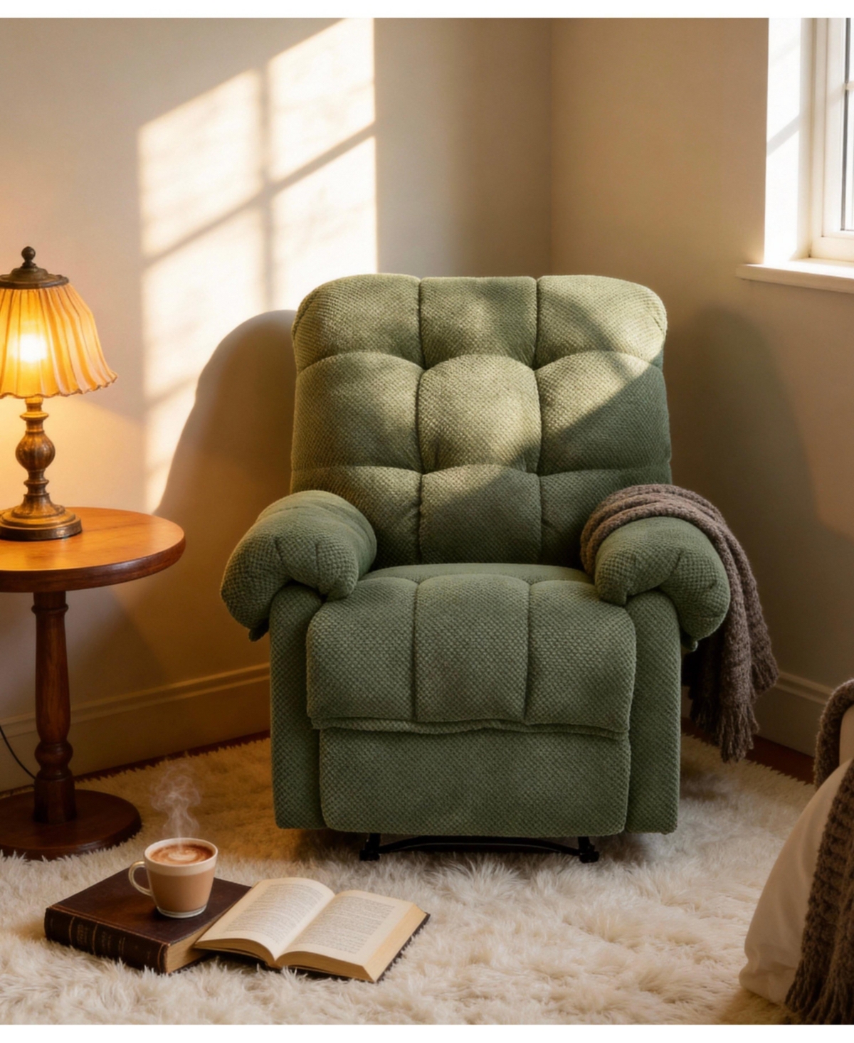 Click here for Clihome Green Recliner Chair  Overstuffed Armchair... prices