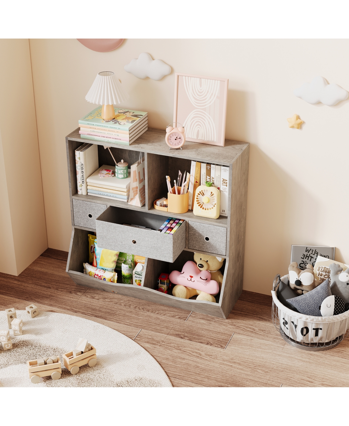 Click here for homfan 3-Tier Toy Storage Organizer with Engineere... prices