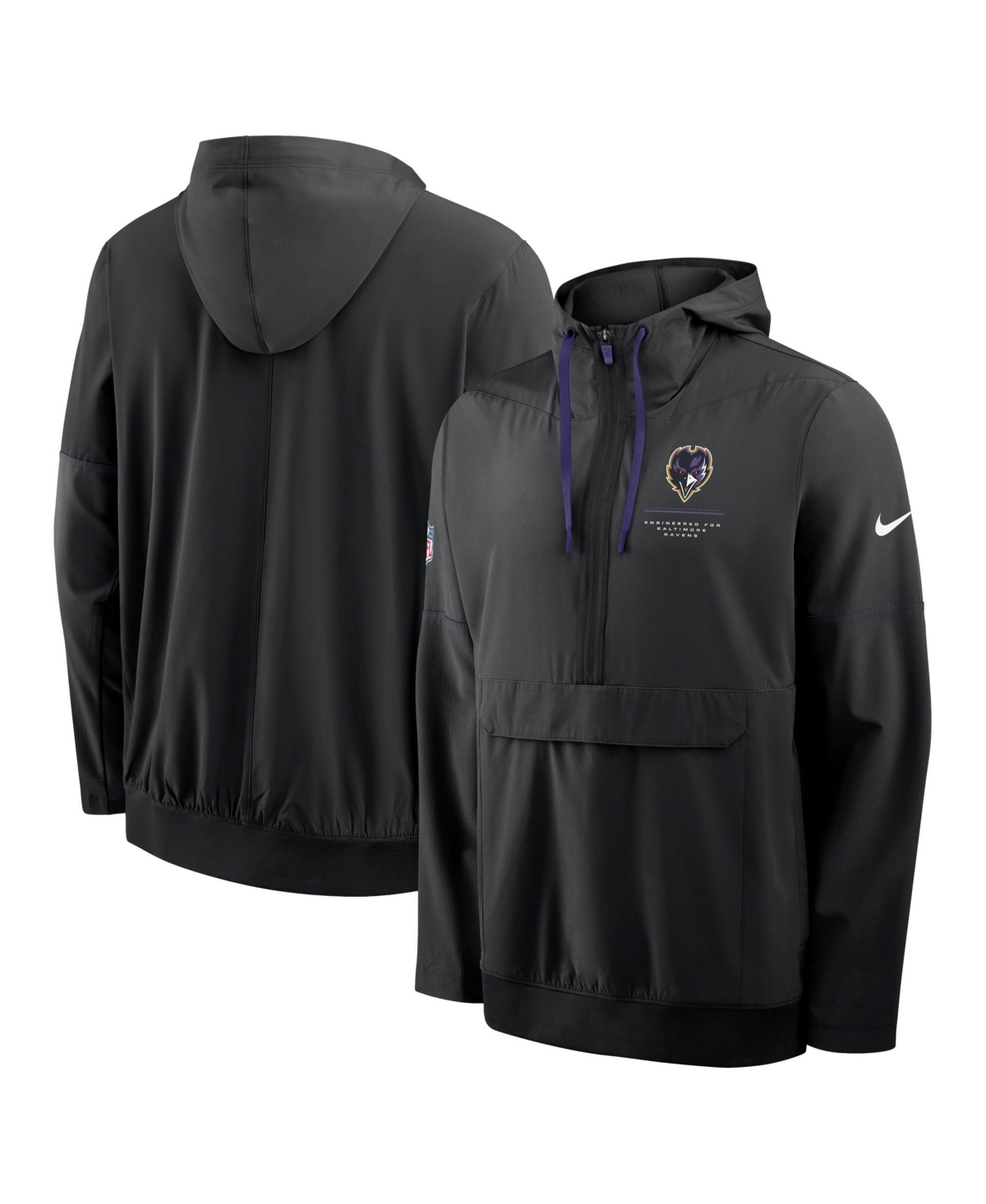 Click here for Nike Mens Black Baltimore Ravens Sideline Anorak H... prices