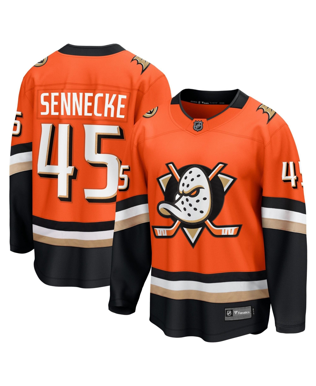 Click here for Fanatics Mens Beckett Sennecke Orange Anaheim Duck... prices