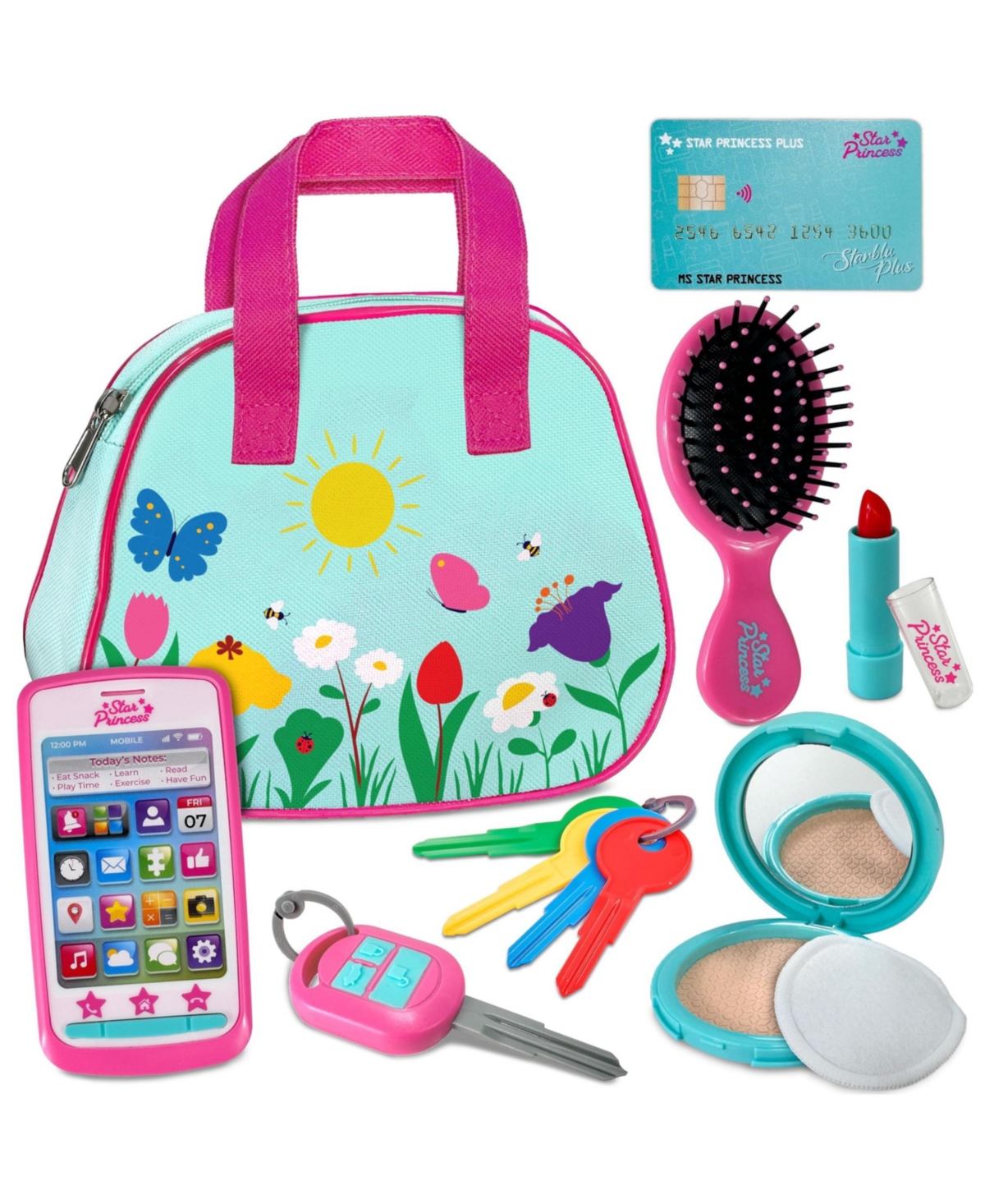 Click here for Gnuadz Toddler Play Purse with Pretend Makeup Keys... prices