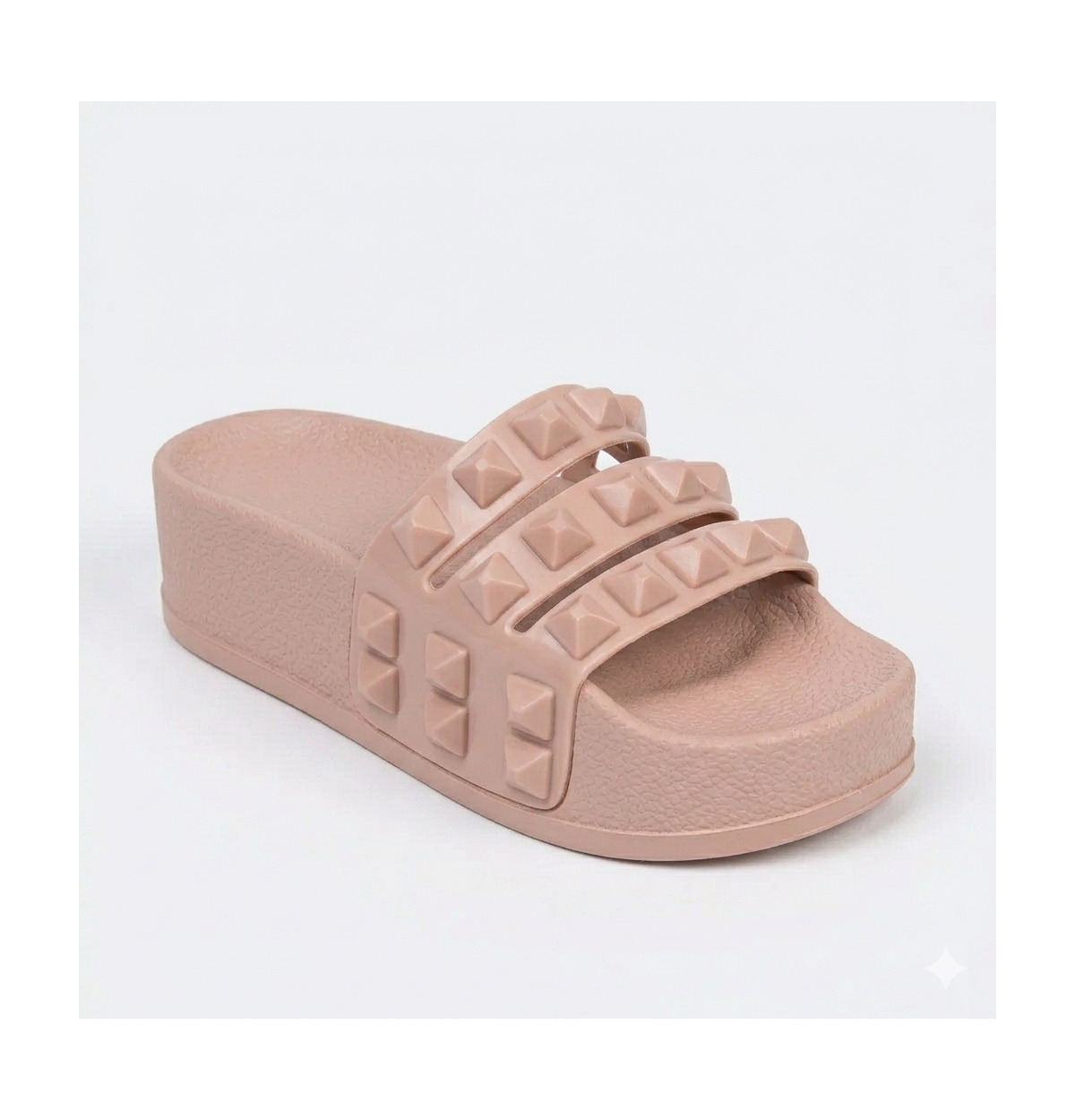 Click here for Carmen Sol Womens Carmen Slides Sandals - Blush prices