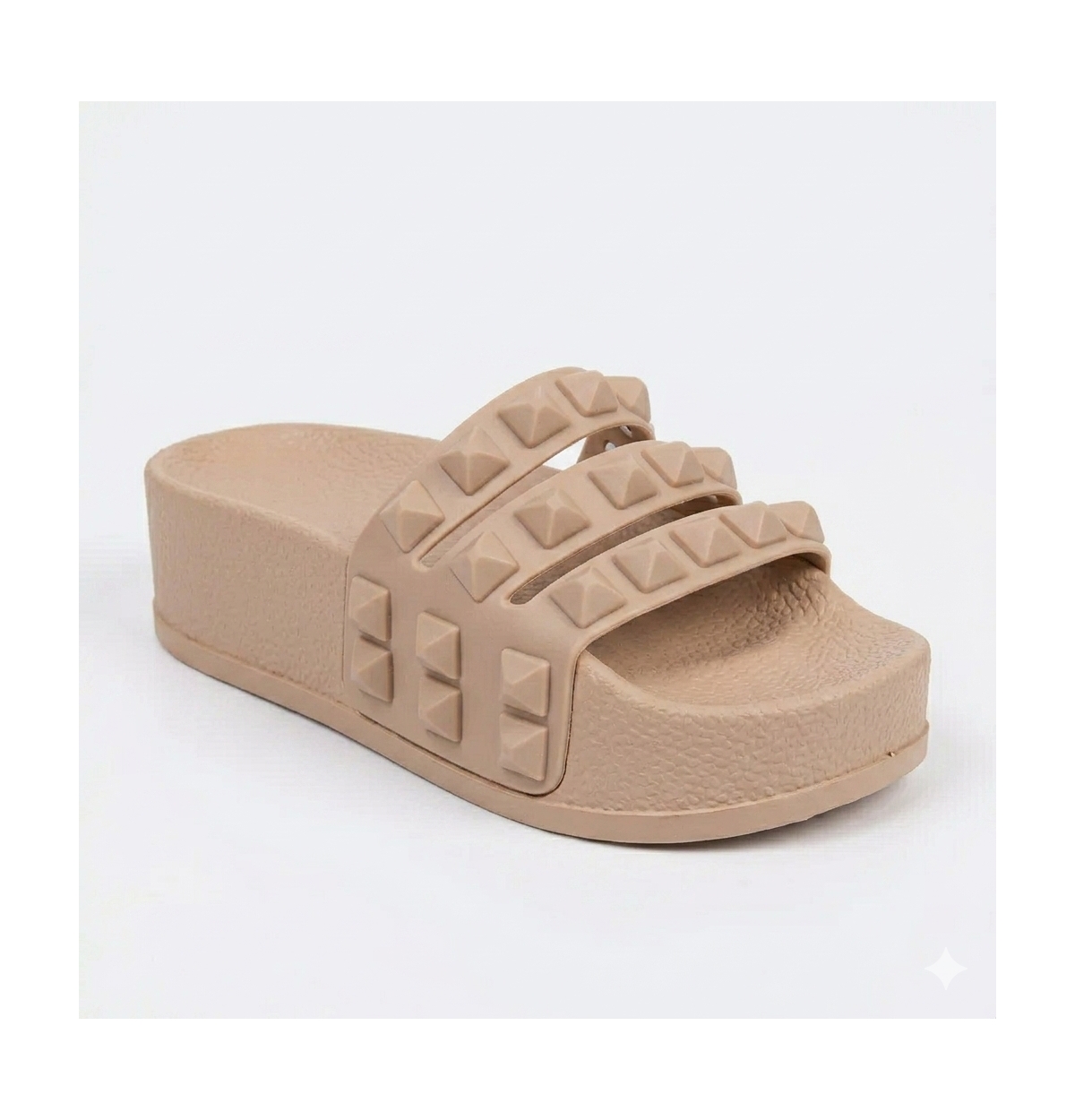 Click here for Carmen Sol Womens Carmen Slides Sandals - Nude prices