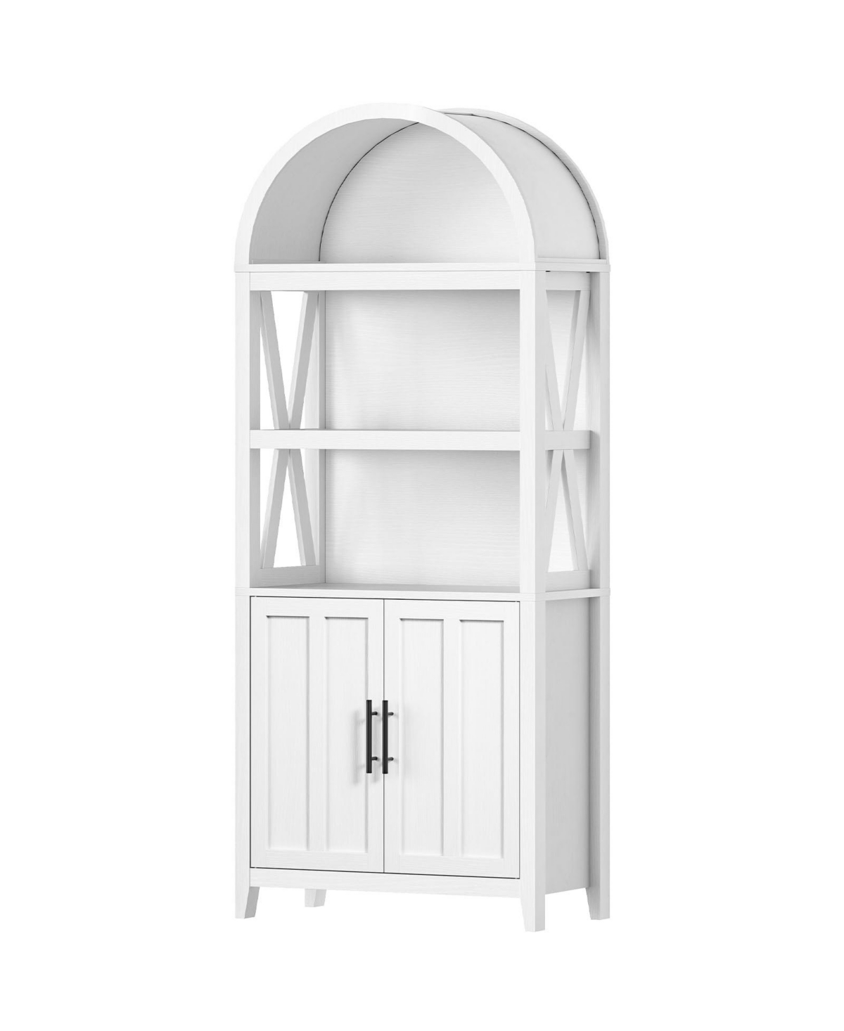 Click here for Slickblue Modern Farmhouse 5-Tier Bookcase with Ar... prices