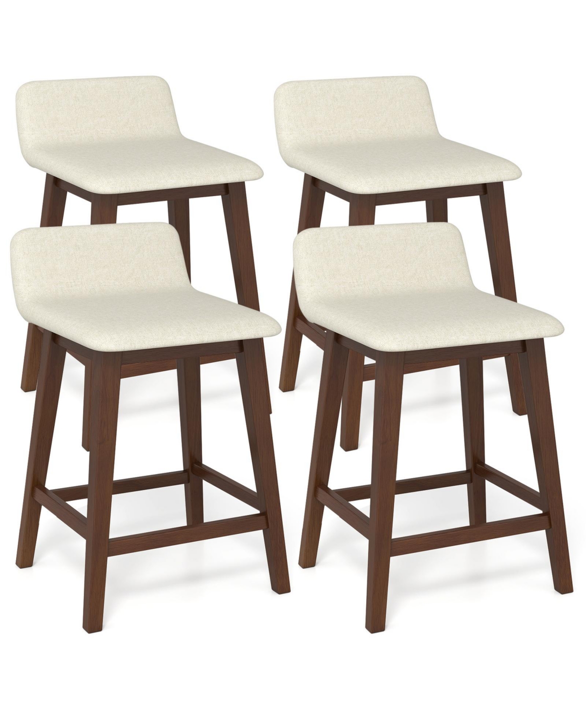 Click here for Gymax 2 Piece 24 Upholstered Barstools with Low Ba... prices