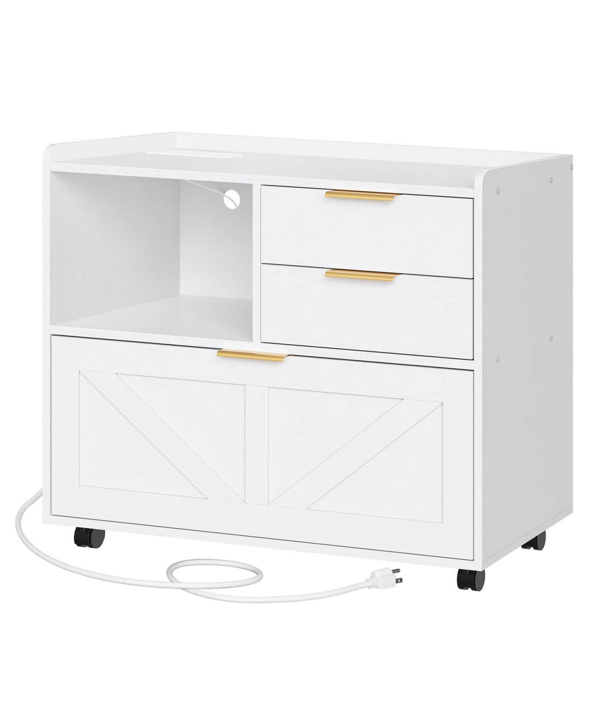 Click here for Slickblue Lateral File Cabinet with Power Charging... prices