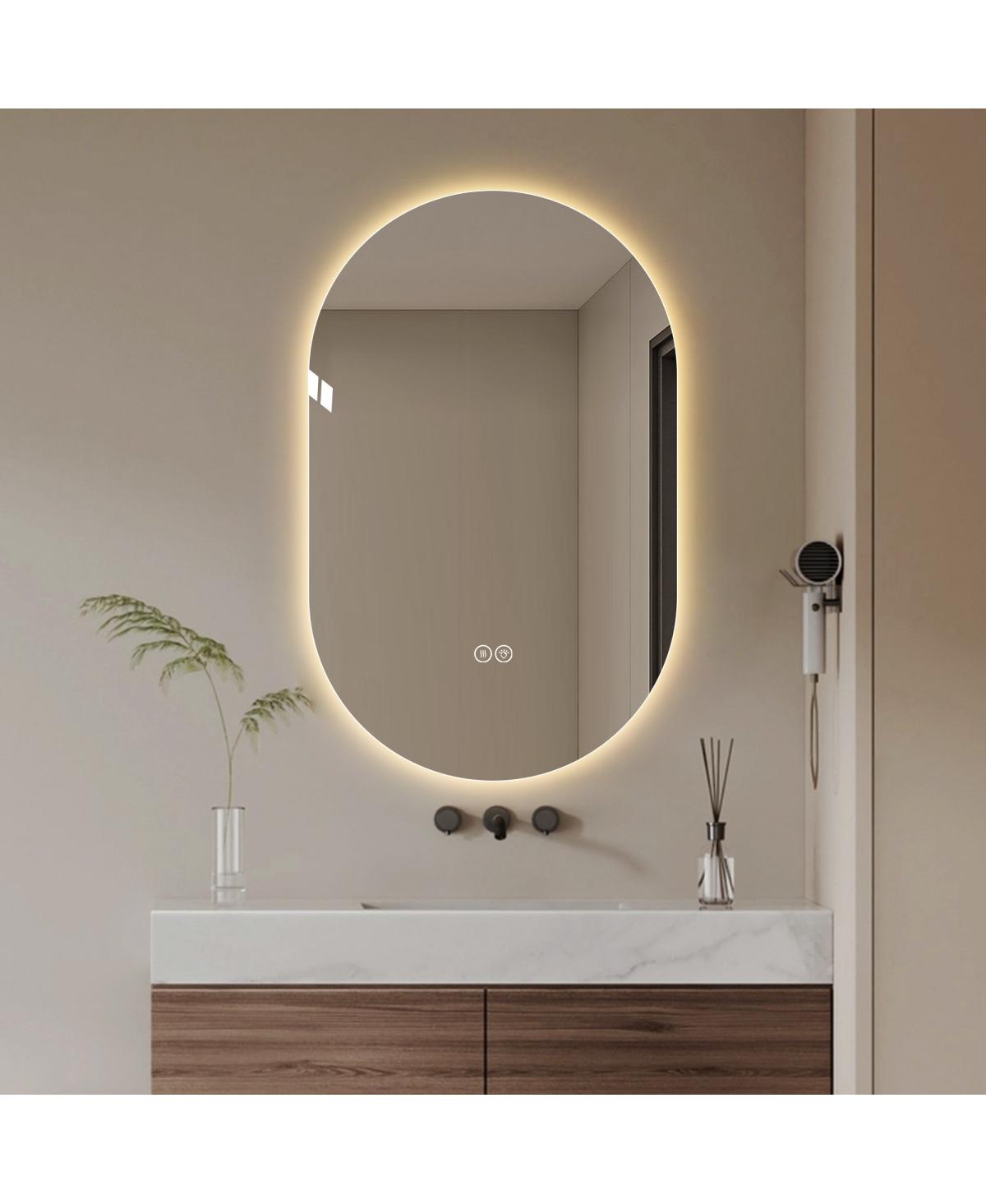 Click here for Laoties 48 x Oval Wall-Mounted Led Touch Bathroom... prices