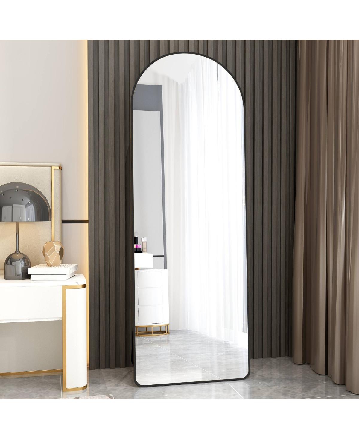 Click here for Laoties 65 x 23 Arched Full Length Mirror  Metal F... prices