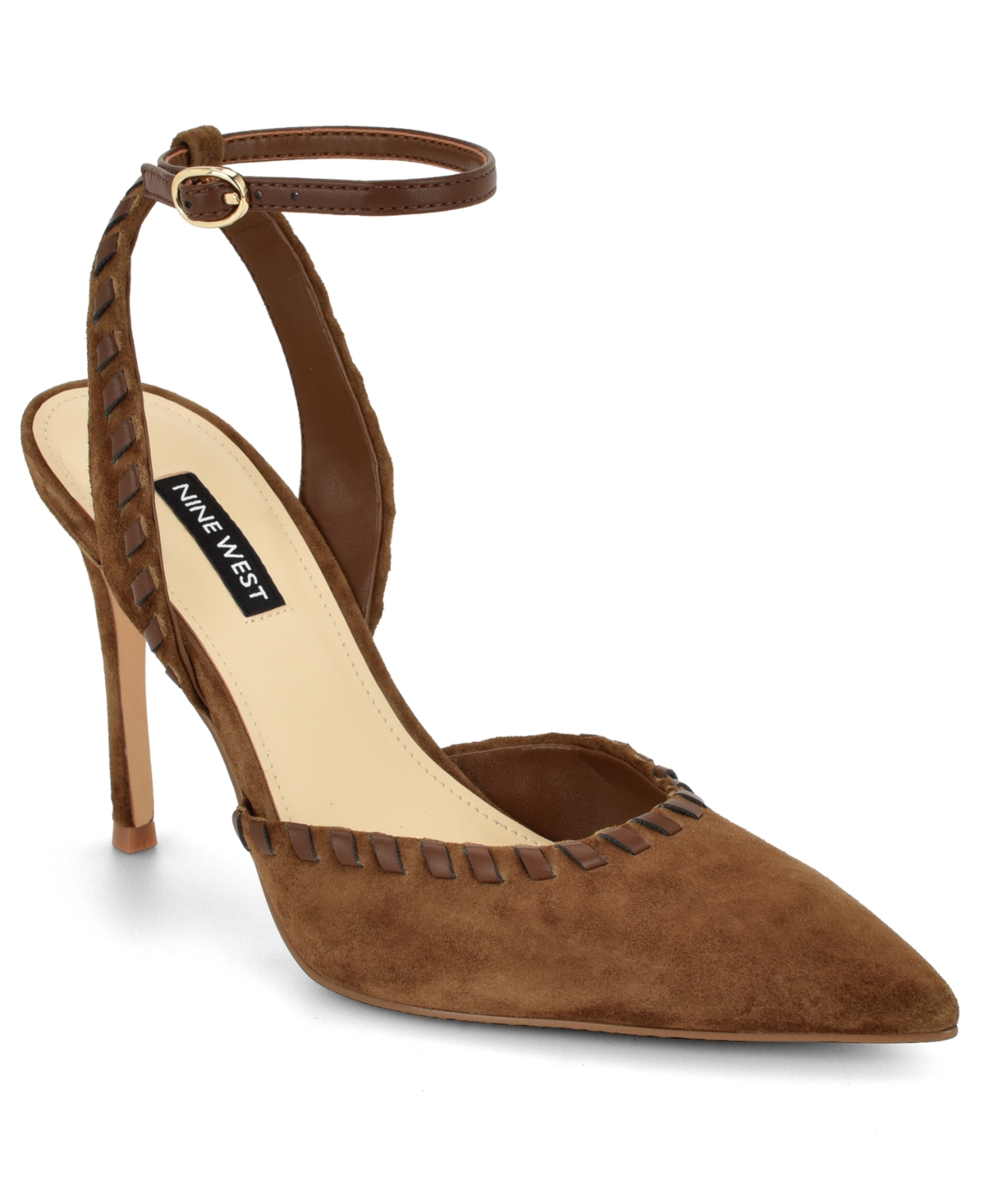 Click here for Nine West Womens Kenedy Suede Whipstitch Pointed T... prices