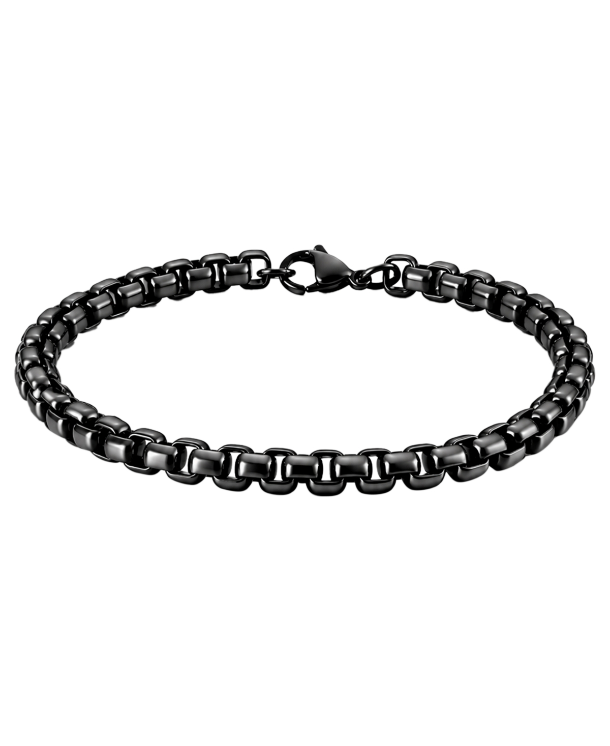 Click here for Rhona Sutton Mens Rolo Black-Plated Stainless Stee... prices