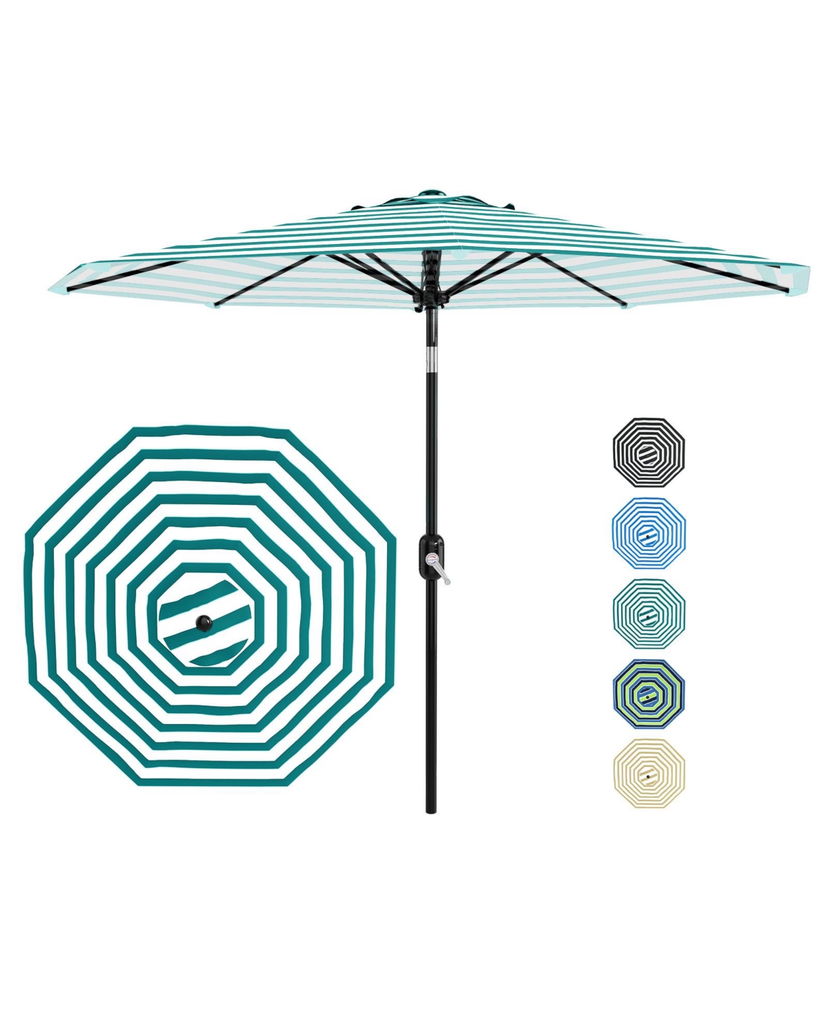 Click here for homfan Outdoor Patio Umbrella - Uv Resistant  8 St... prices