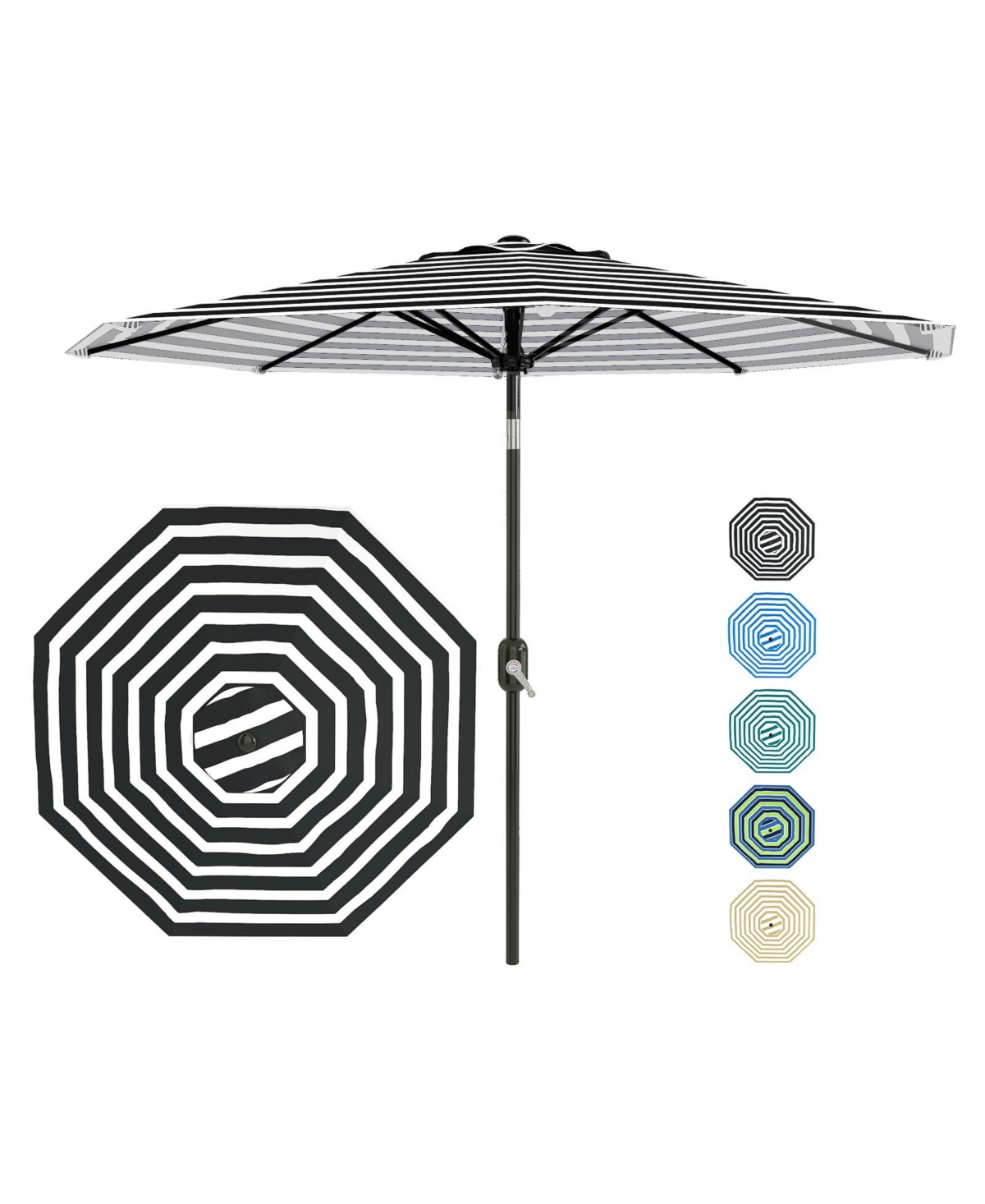Click here for homfan Outdoor Patio Umbrella - Uv Resistant  8 St... prices