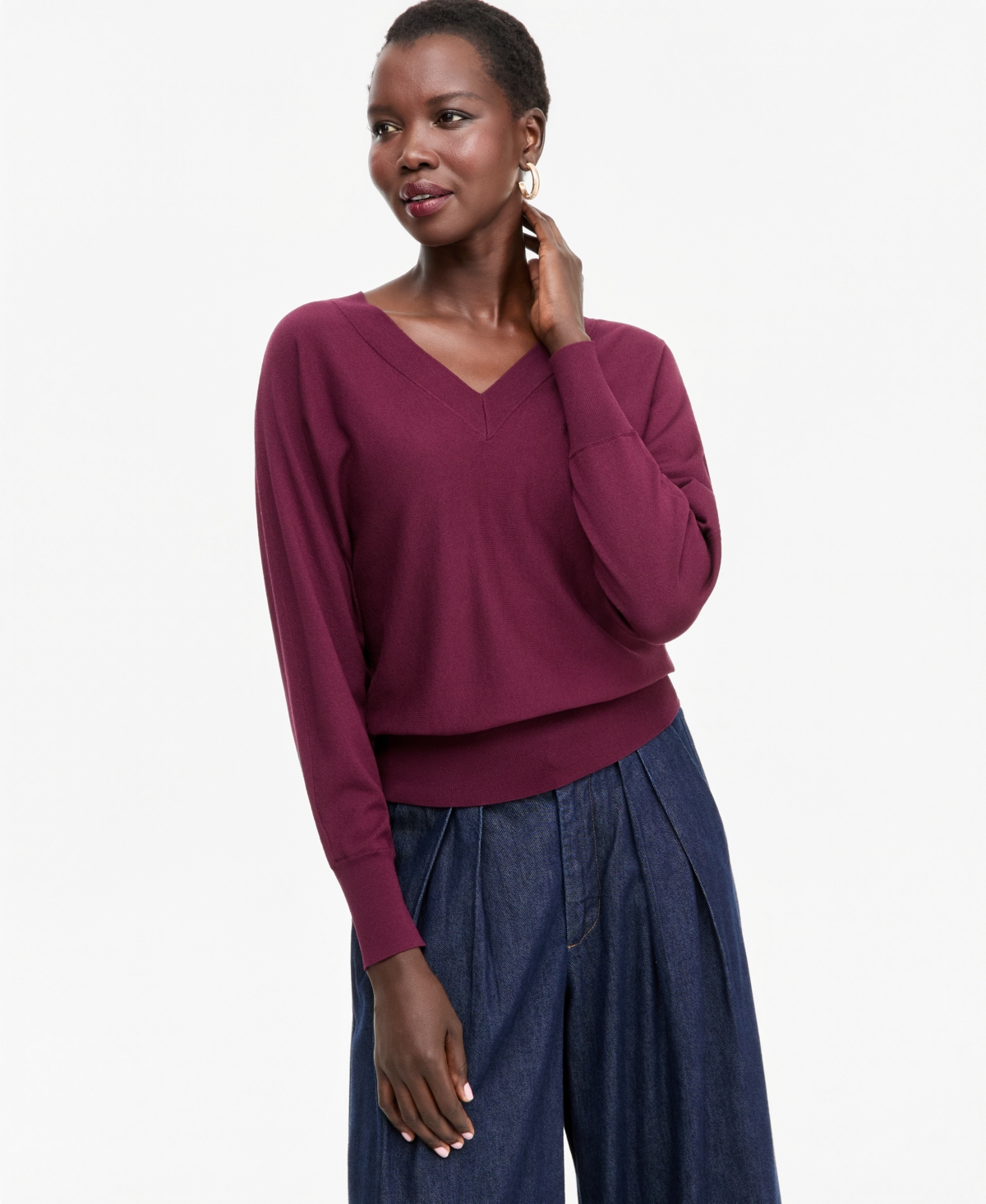 Click here for I.n.c. International Concepts Womens Double V-Neck... prices