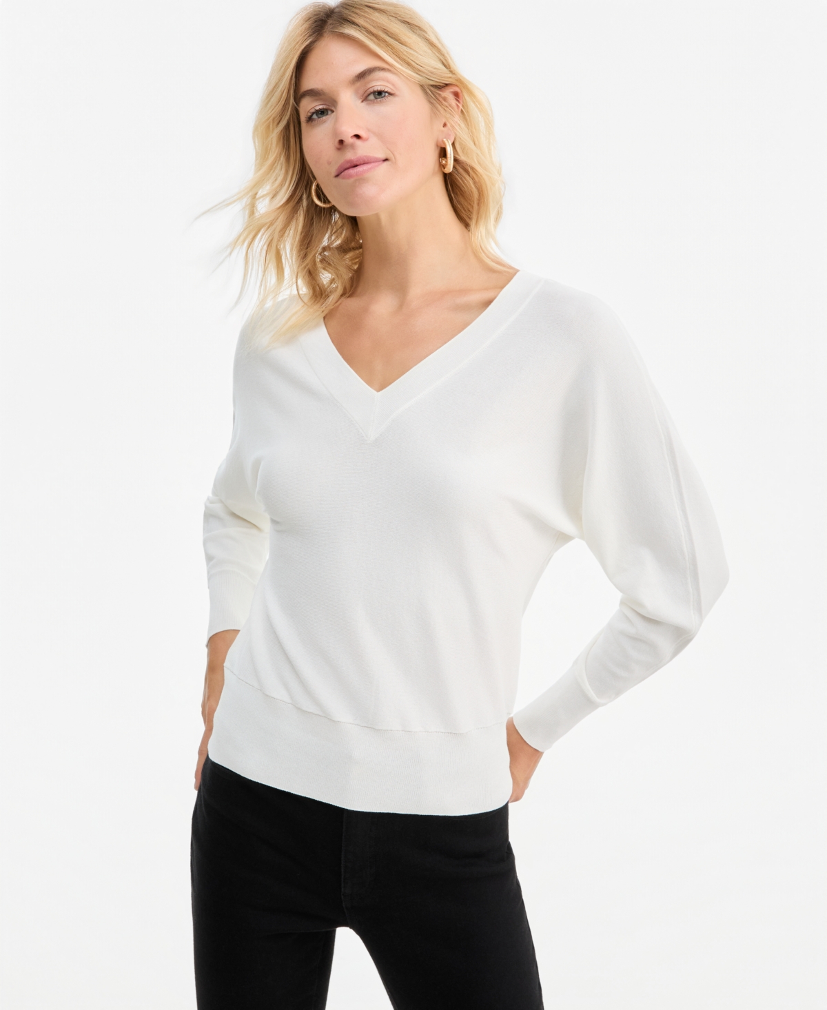Click here for I.n.c. International Concepts Womens Double V-Neck... prices
