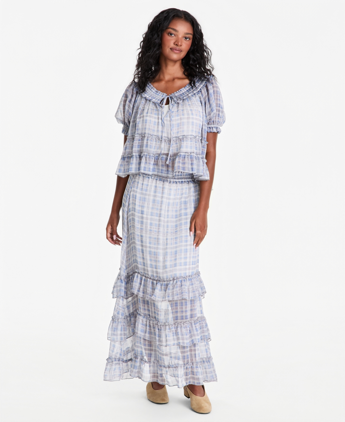 Click here for And Now This Womens Tiered Maxi Skirt  Macys Exclu... prices