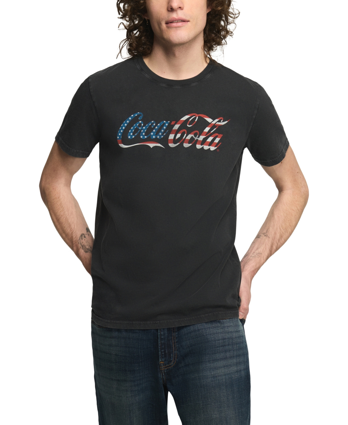 Click here for Lucky Brand Mens Coke Logo Graphic T-Shirt - Dark... prices