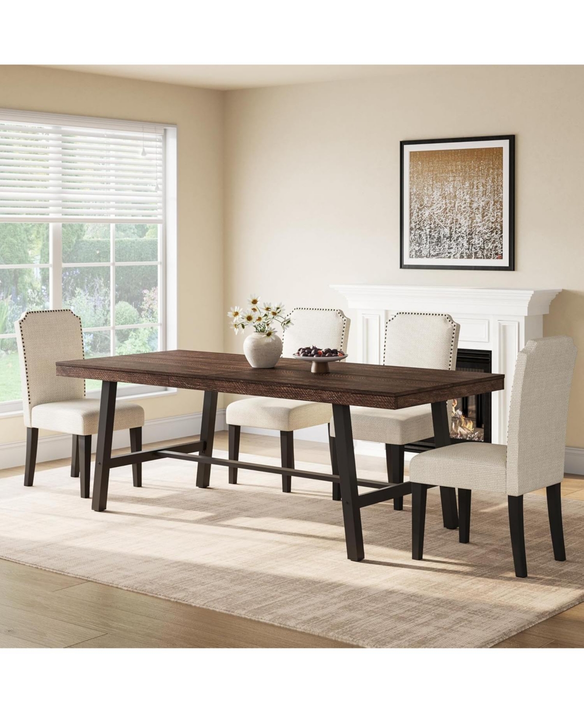 Click here for gaomon 78.7 Industrial Kitchen Dining Table for 6-... prices