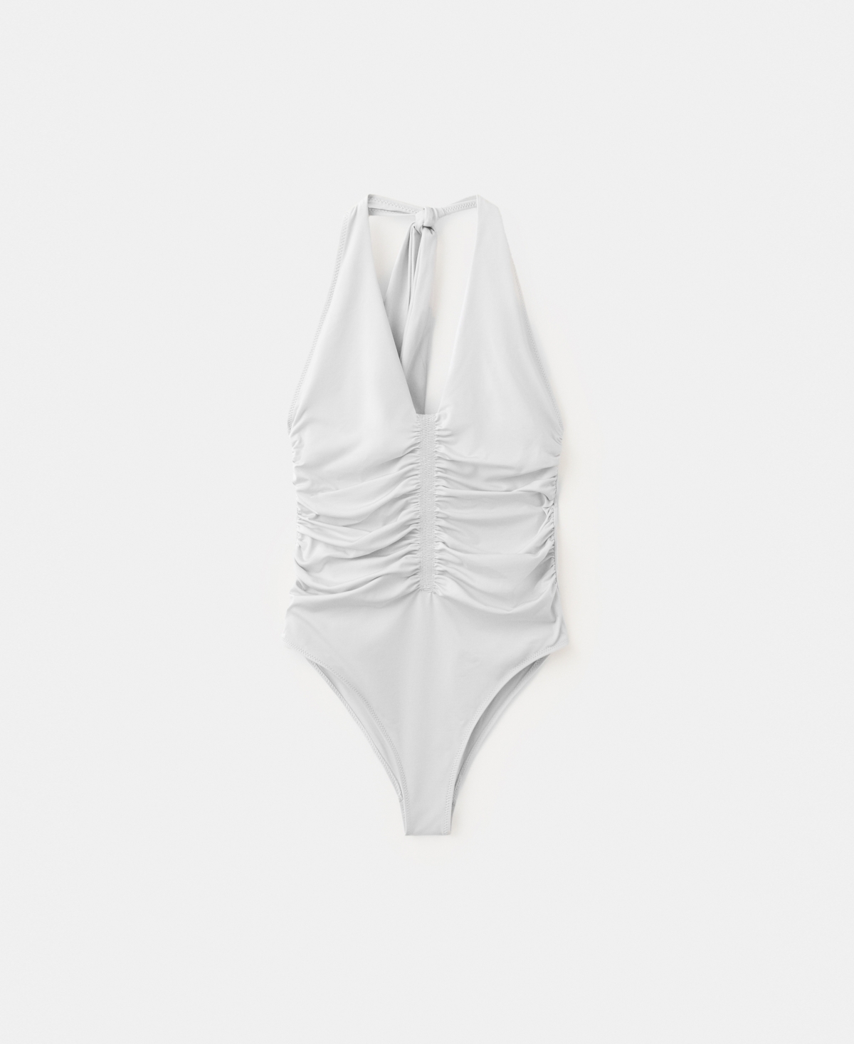 Click here for Mango Womens Ruched Halter Swimsuit - Light  Paste... prices