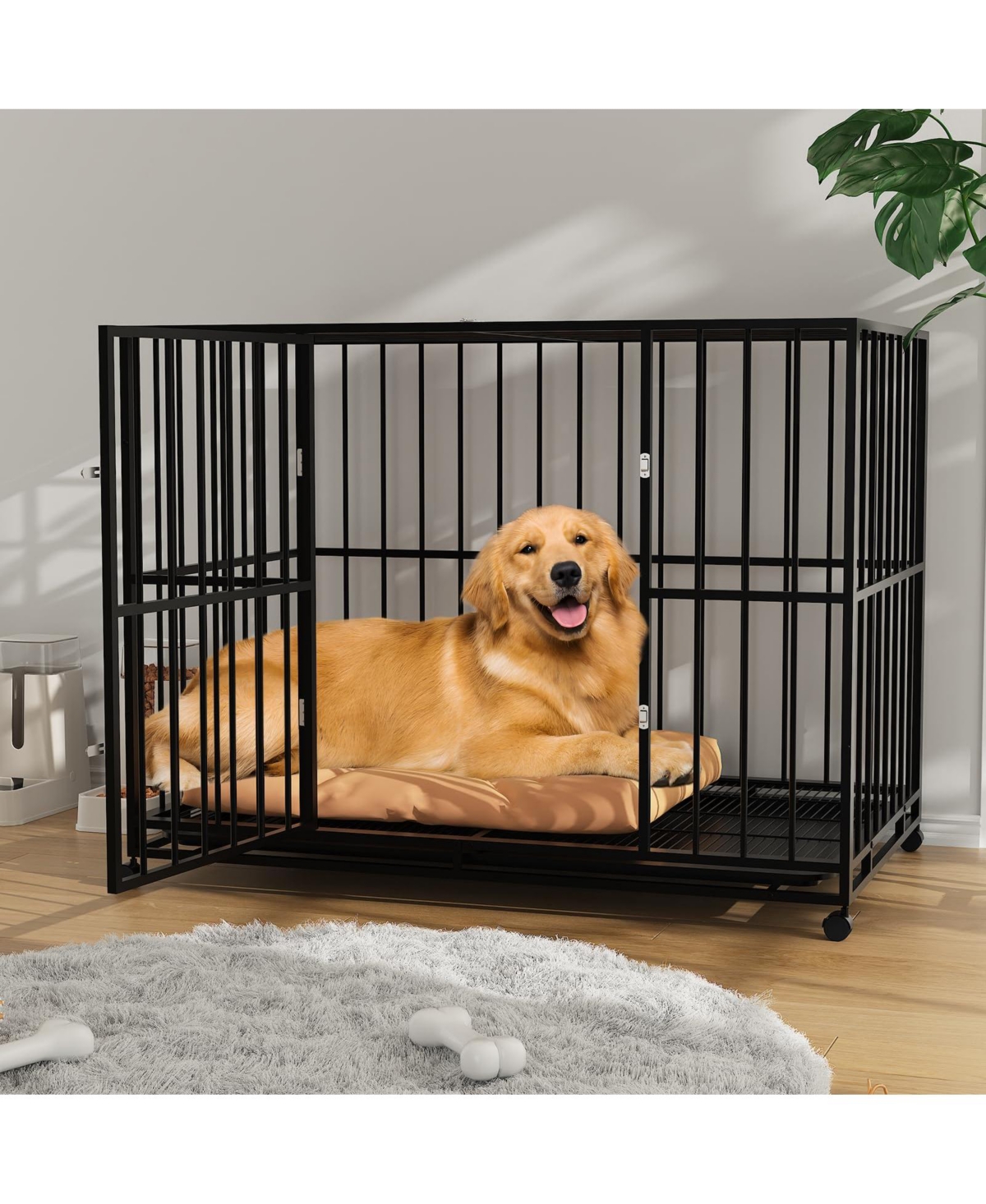 Click here for homfan Heavy Duty Dog Crate for Large Breeds  Stee... prices