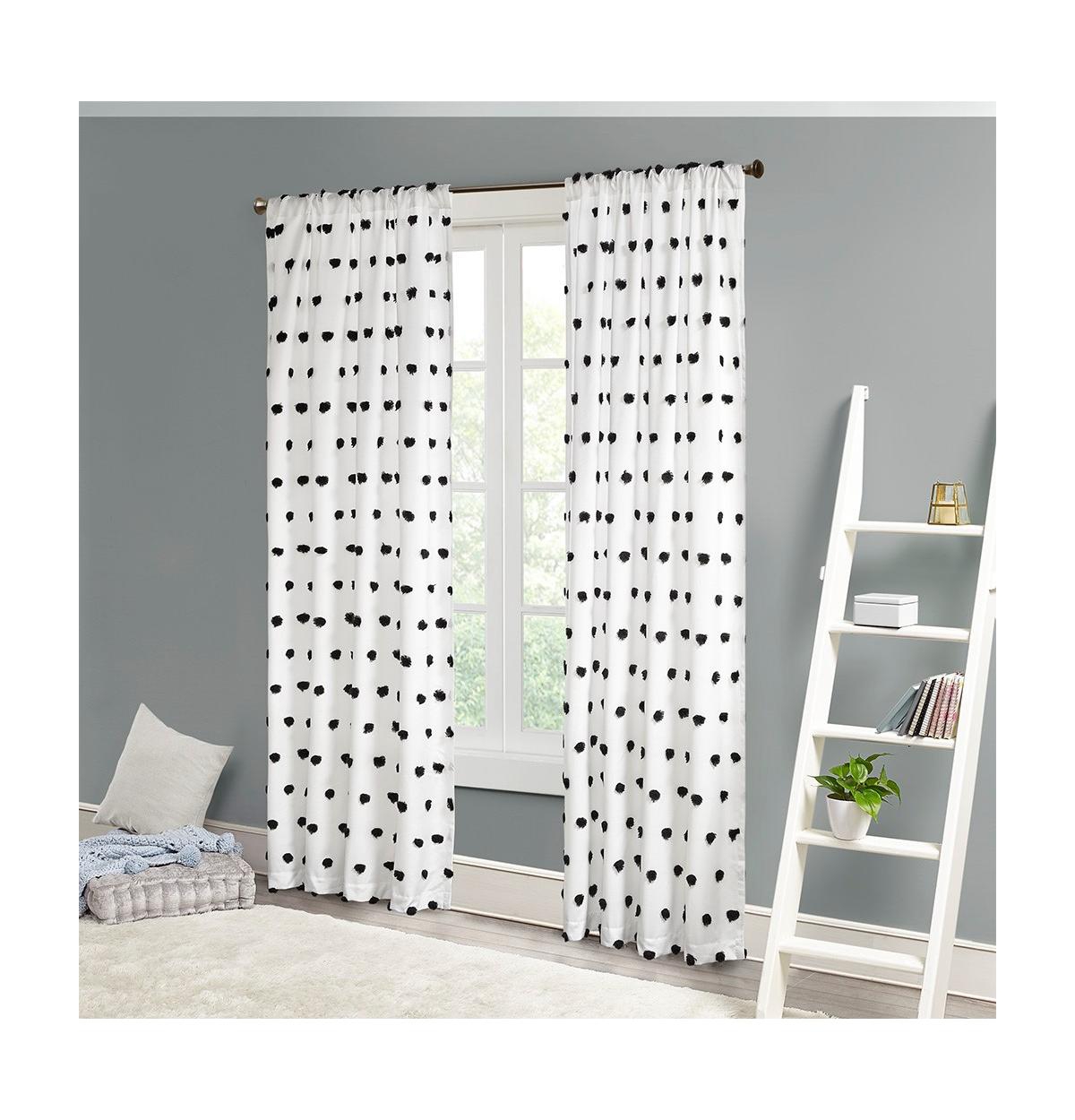 Click here for Avobird Pom Pom Emb hed Curtain Panel - Open Misce... prices