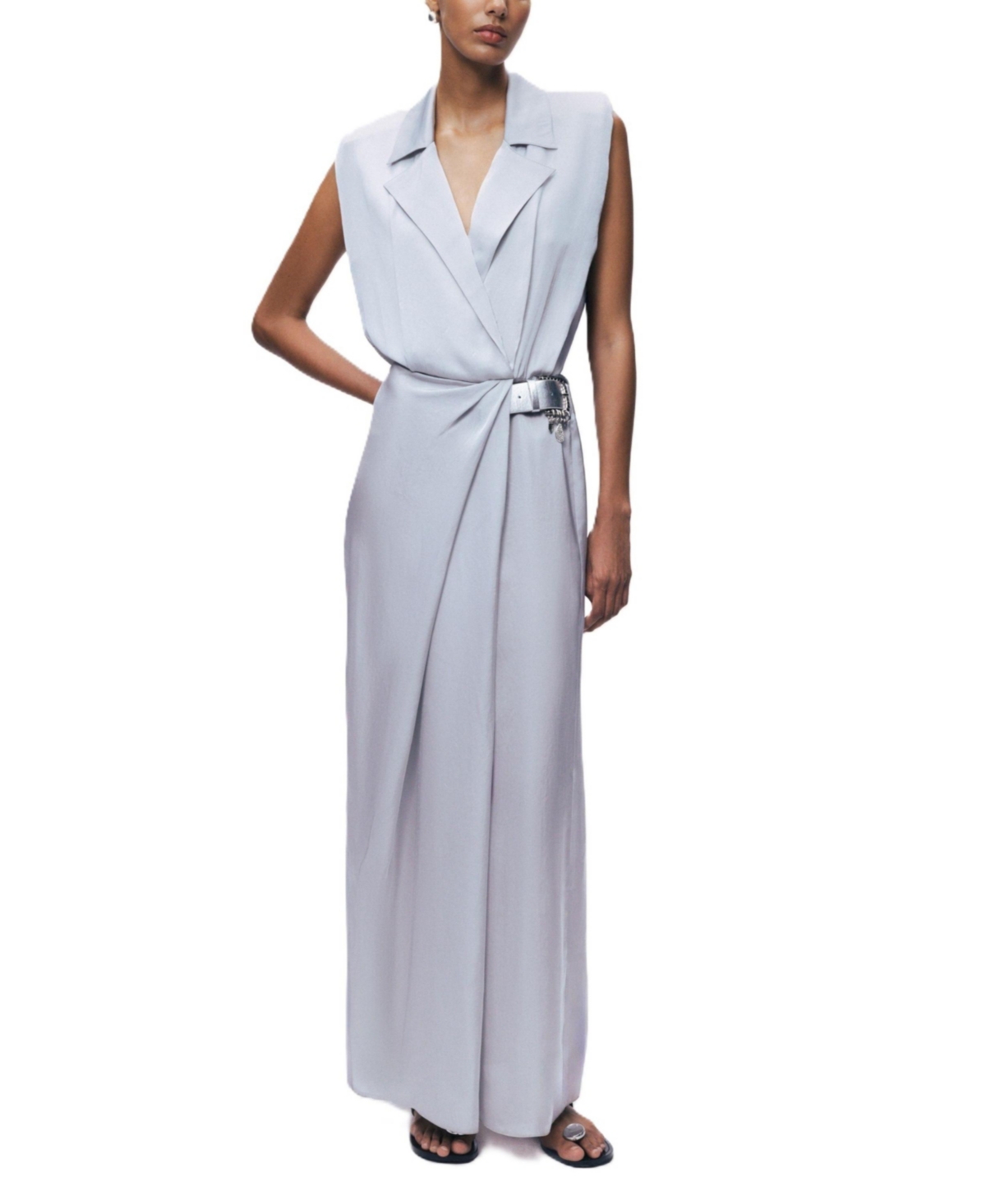 Click here for Nocturne Womens Embellished Belt-Detail Maxi Dress... prices