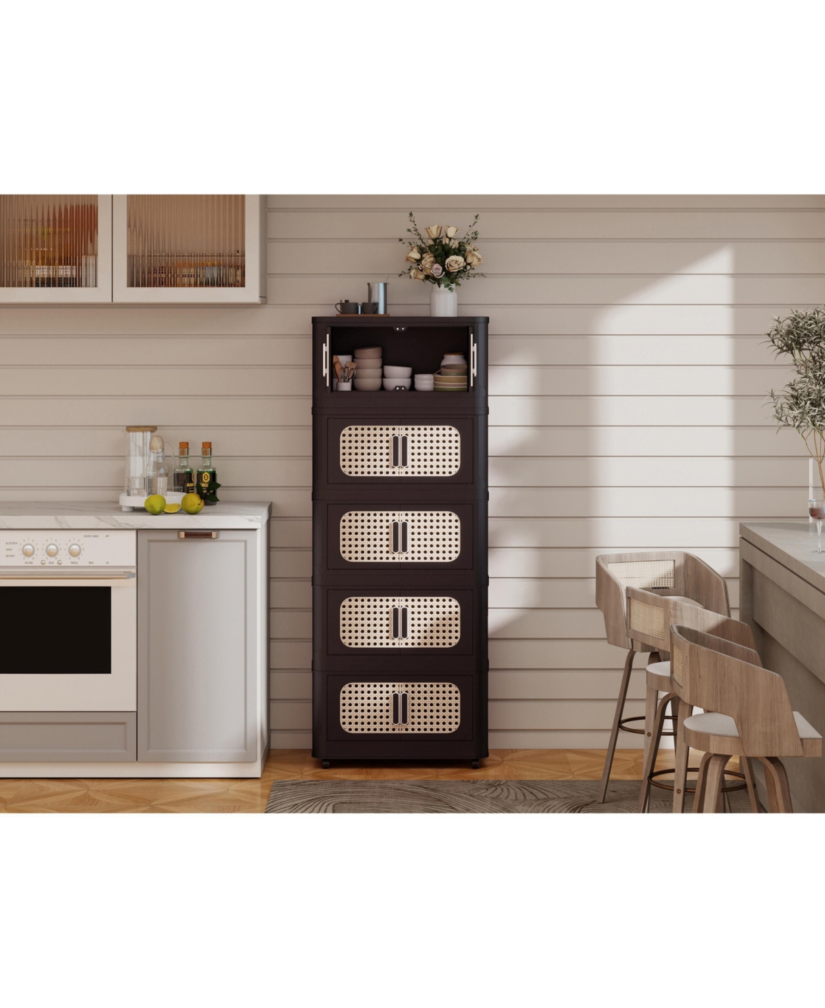 Click here for Flynama 20 Inch Five-Tier Folding Plastic Storage... prices