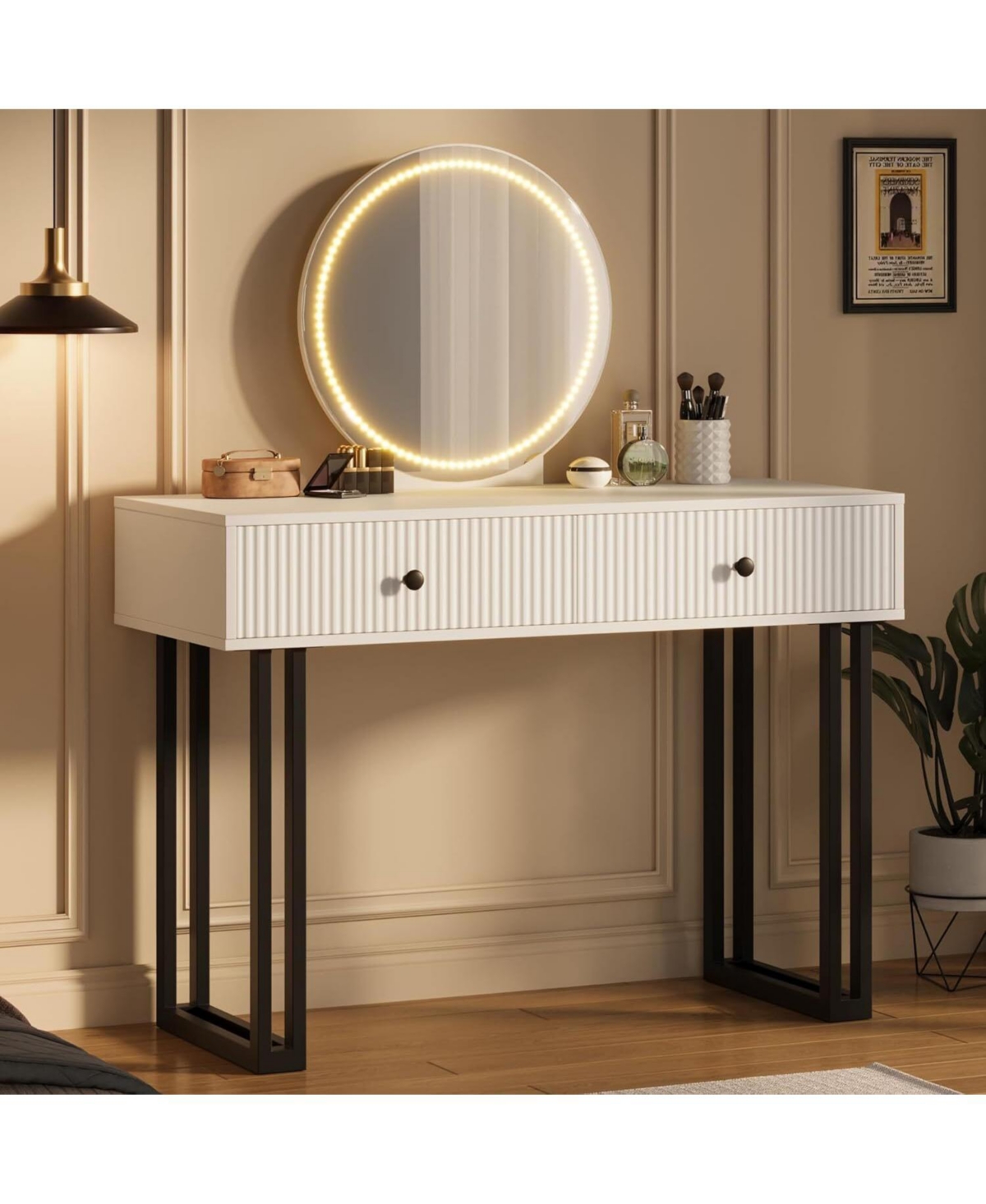 Click here for gaomon 3-Color Dimmable Vanity Desk  Lighted Mirro... prices