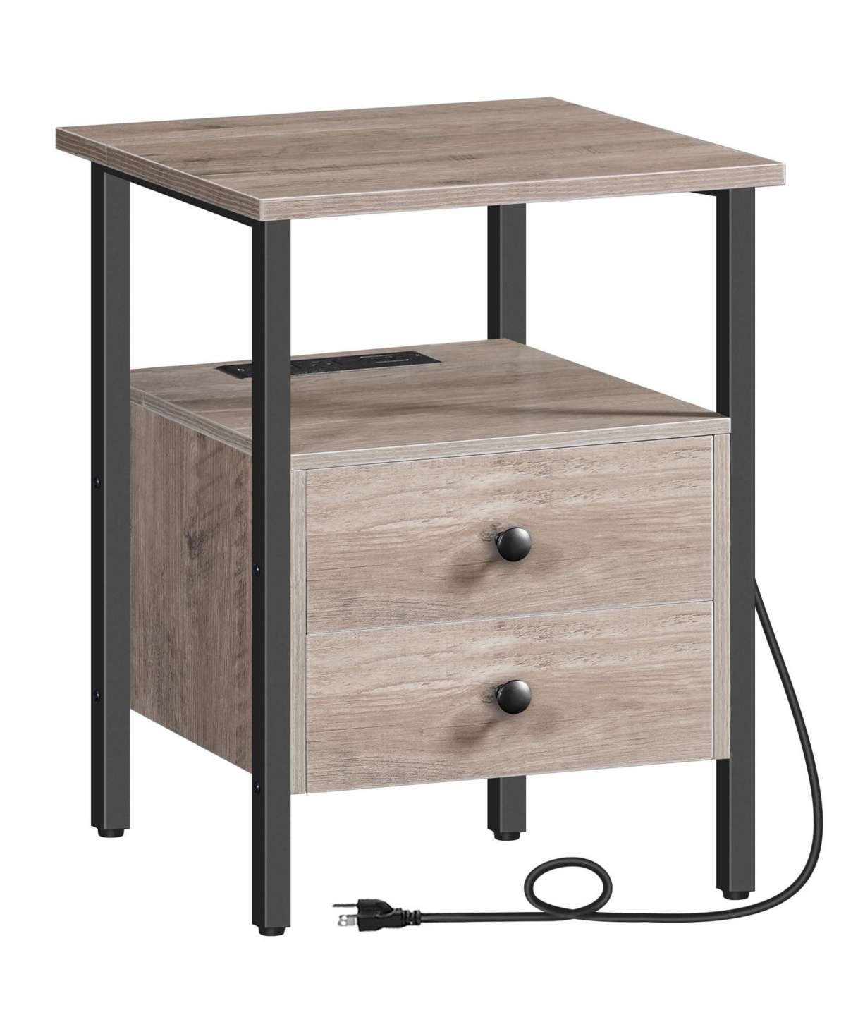 Click here for Slickblue End Table with Charging Station and 2 Dr... prices