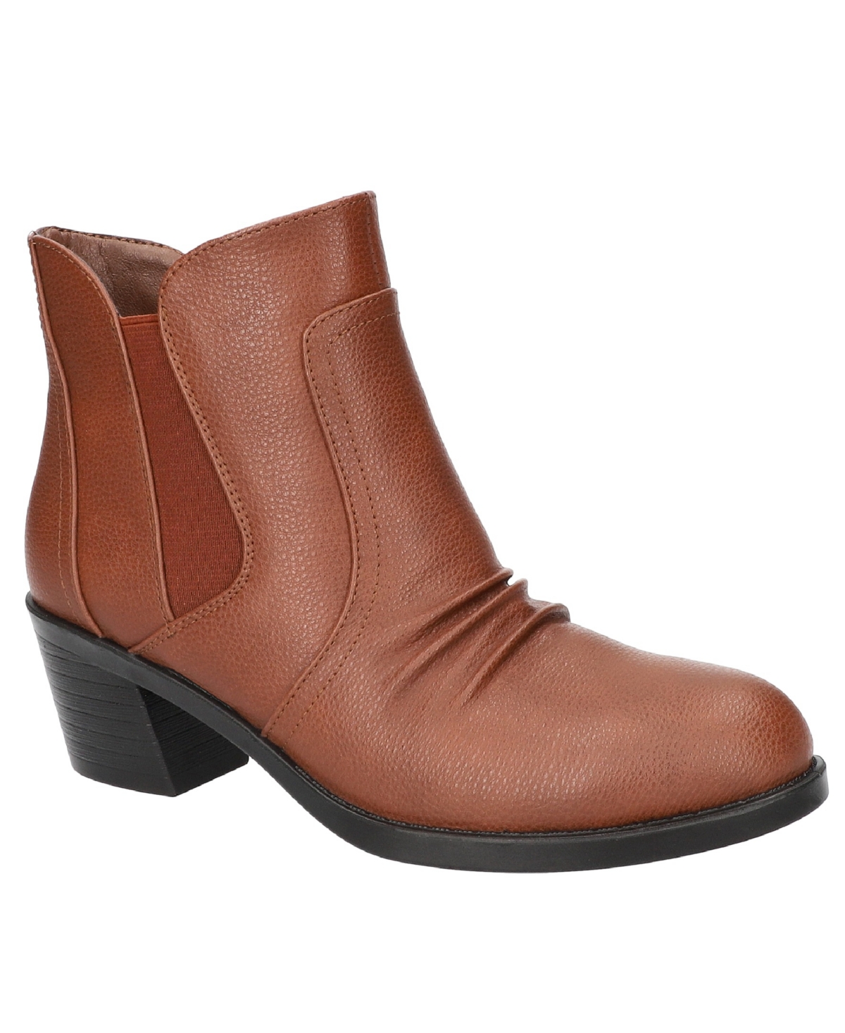 Click here for Easy Street Womens Berwick Ankle Booties - Tan Peb... prices