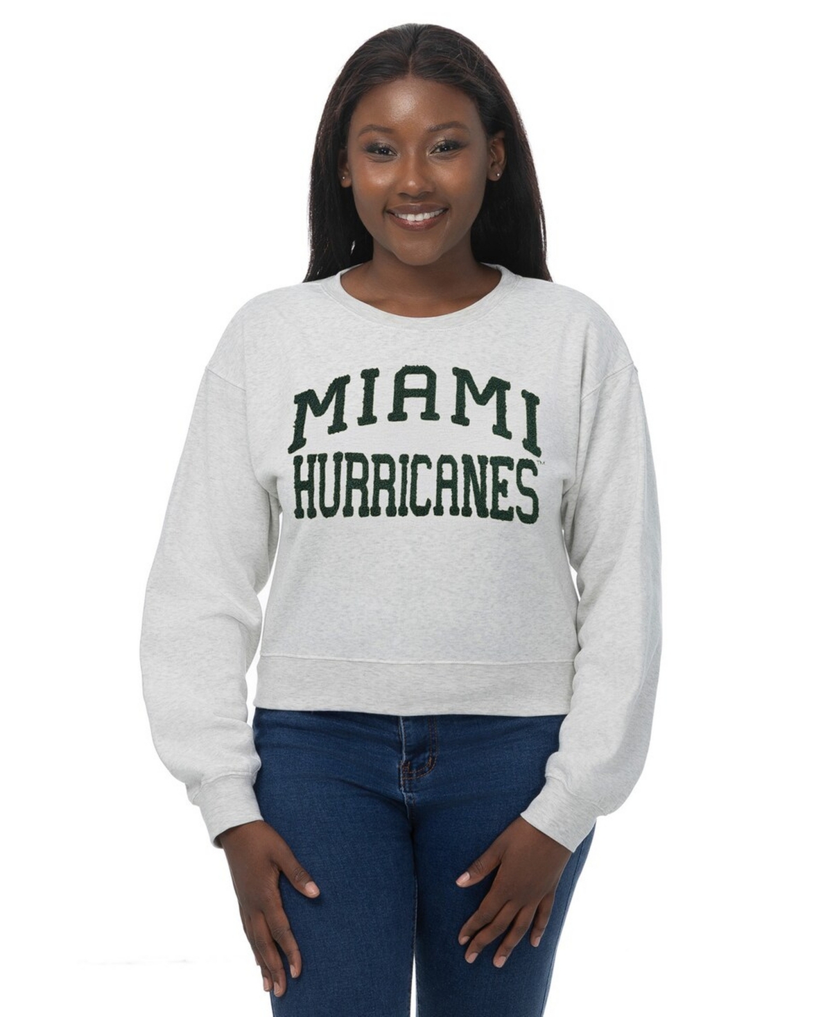 Click here for ZooZatz Womens Oatmeal Miami Hurricanes Chenille C... prices