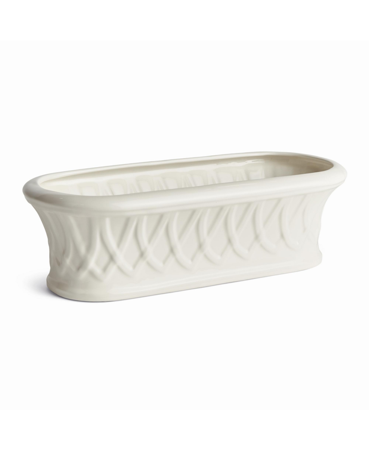 Click here for Napa Home & Garden Hillingdon Oblong Cachepot - Wh... prices