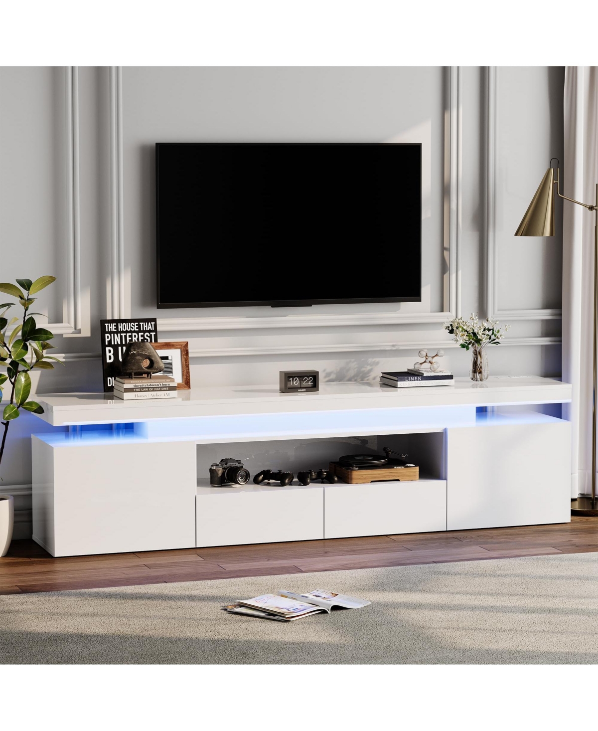 Click here for homfan Led Tv Stand for 75/80/85 Inch  Modern High... prices