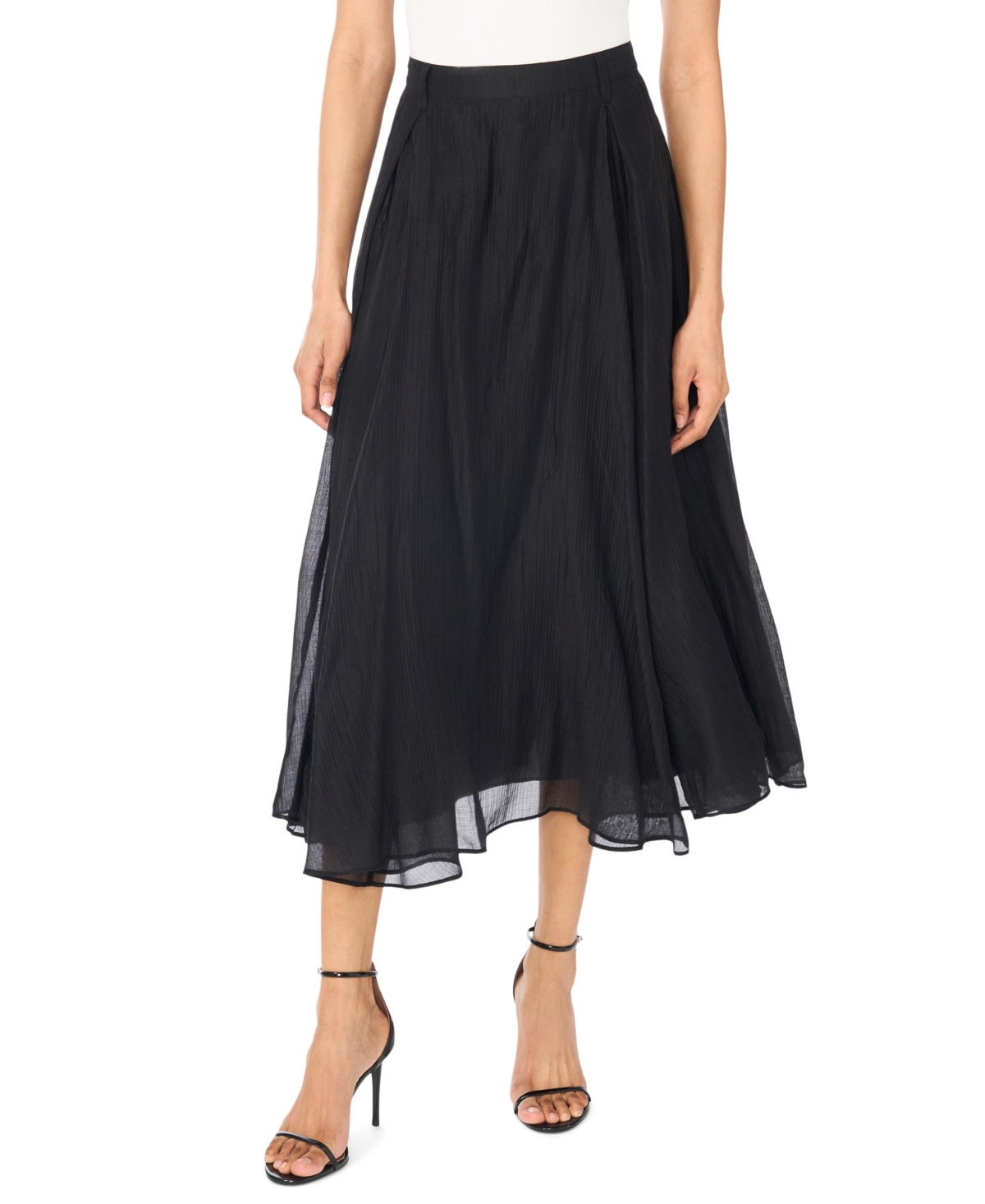 Click here for Vince Camuto Womens Godet Maxi Skirt - Rich Black prices