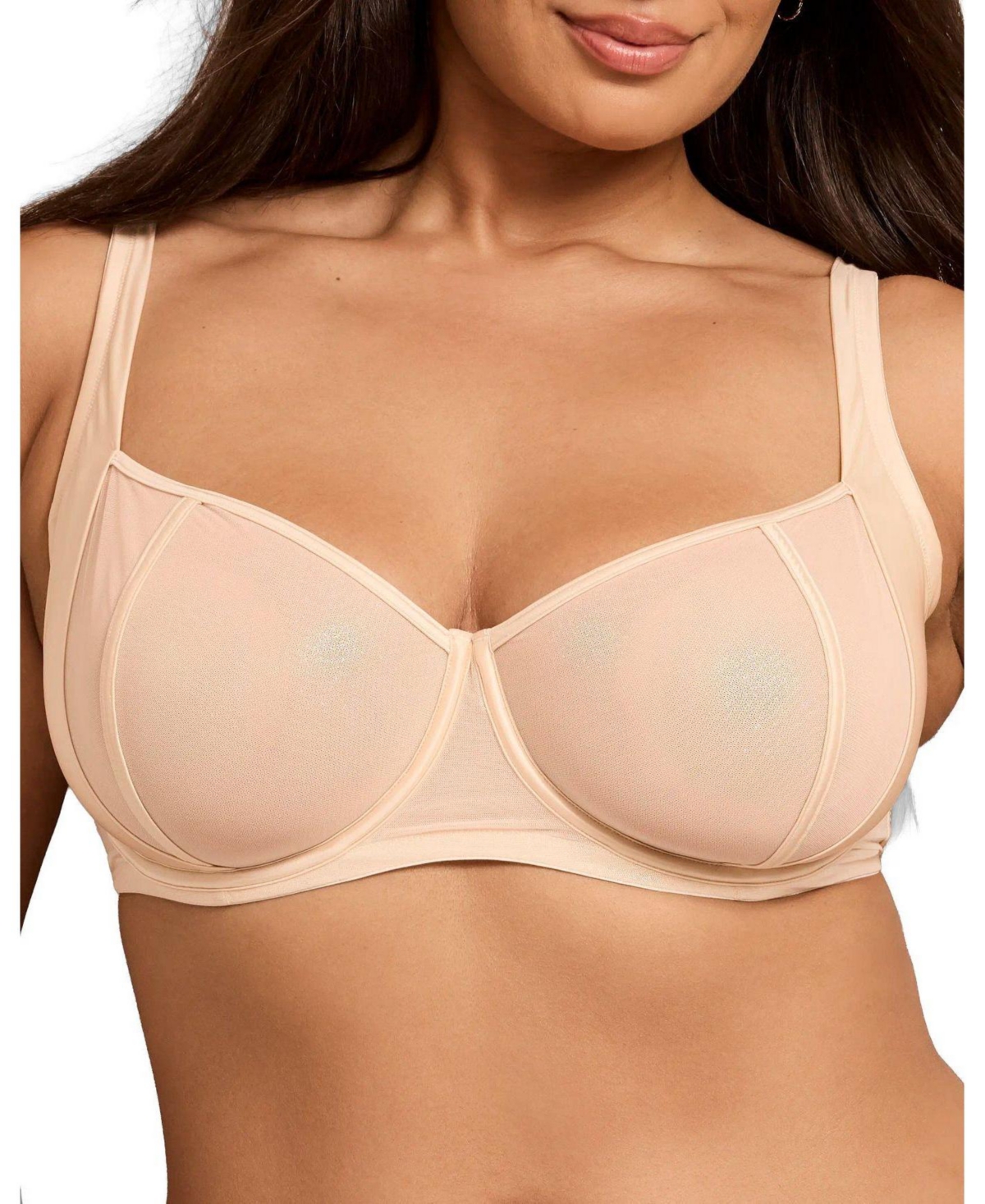 Click here for Adore Me Womens Elen Unlined Balconette Bra - Ligh... prices