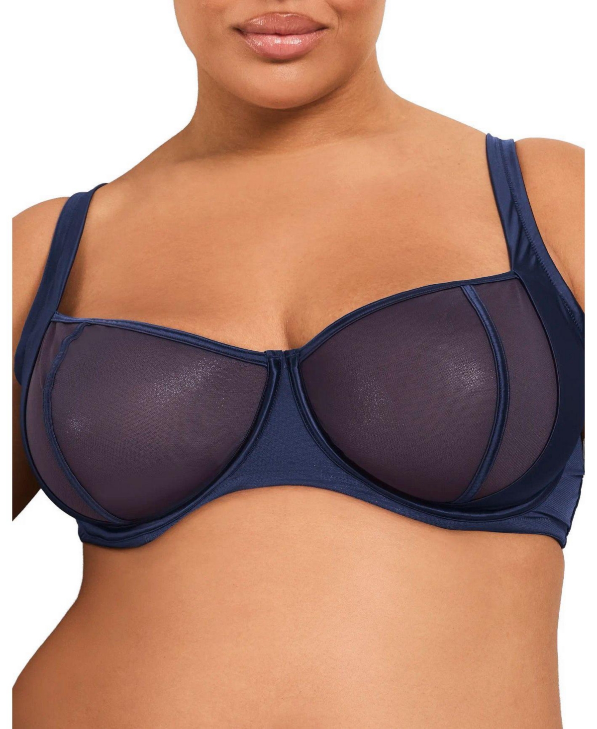 Click here for Adore Me Womens Elen Unlined Balconette Bra - Dark... prices